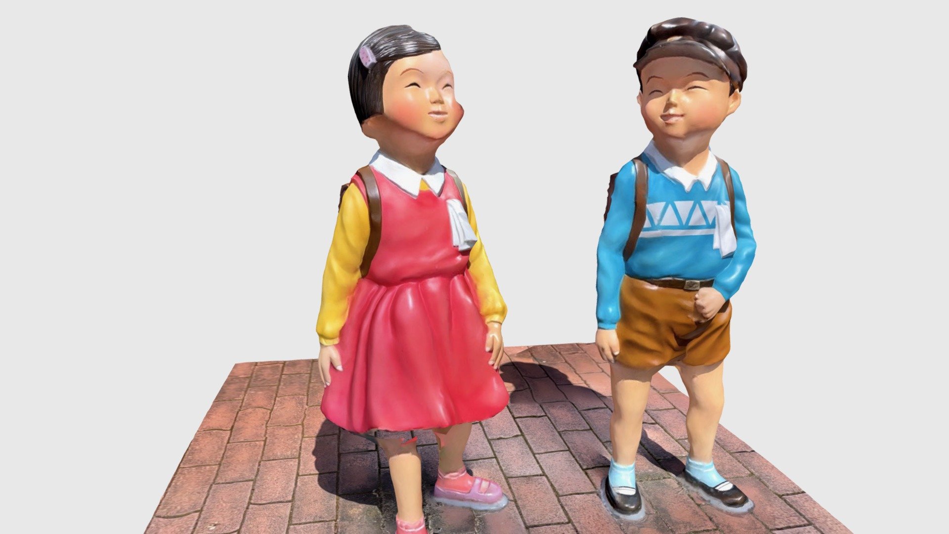 Kids Statue at Jungdok Library, Seoul - Download Free 3D model by Vanz ...