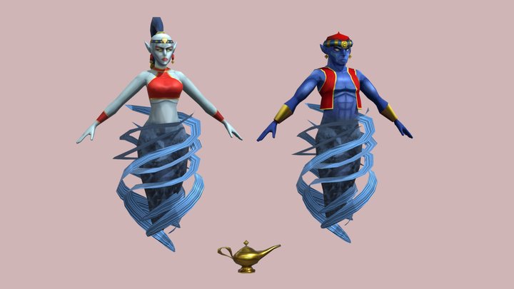 Genie 3D models - Sketchfab