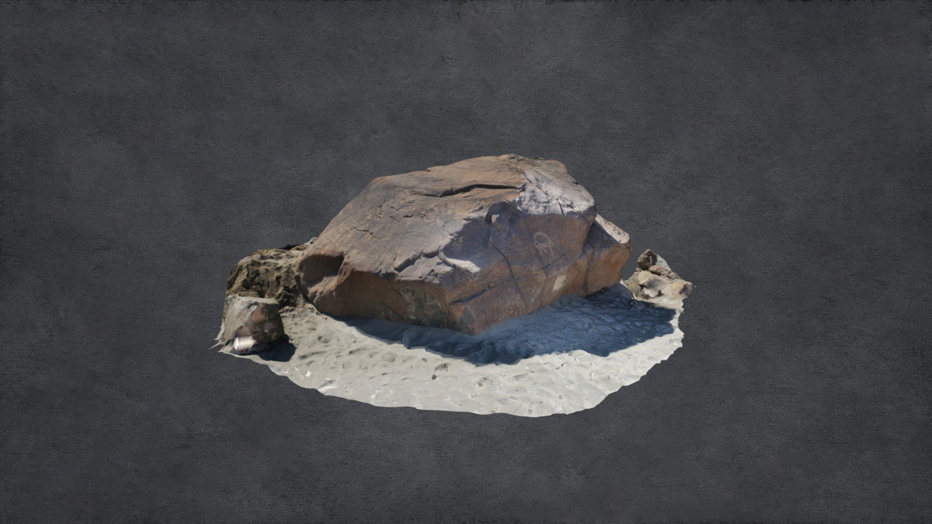 Rock Carving at Hodar Gah (Rock HD1-007-1) - 3D model by cvlablums ...