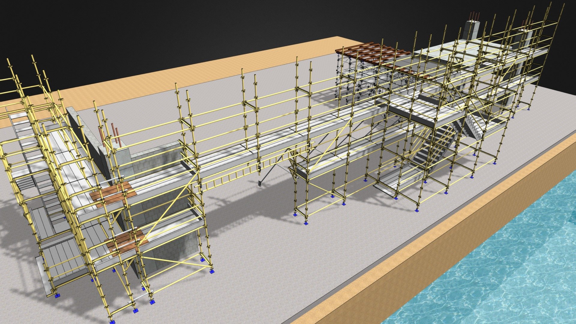 Scaffold Configurations - 3D model by Cogent Scaffolding (@Cogentscaffolding) [e585bda] - Sketchfab