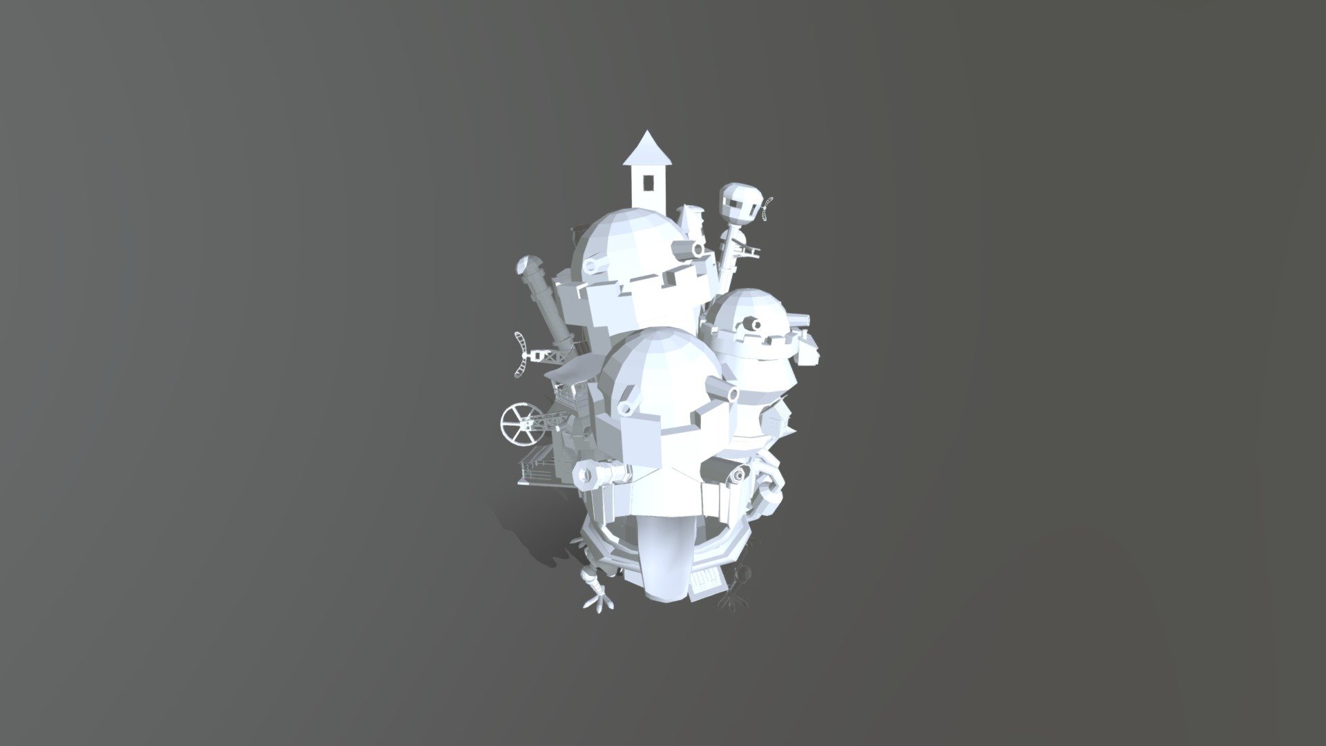 Howel's Moving Castle - 3D model by jiaminglulu [e5860f5] - Sketchfab