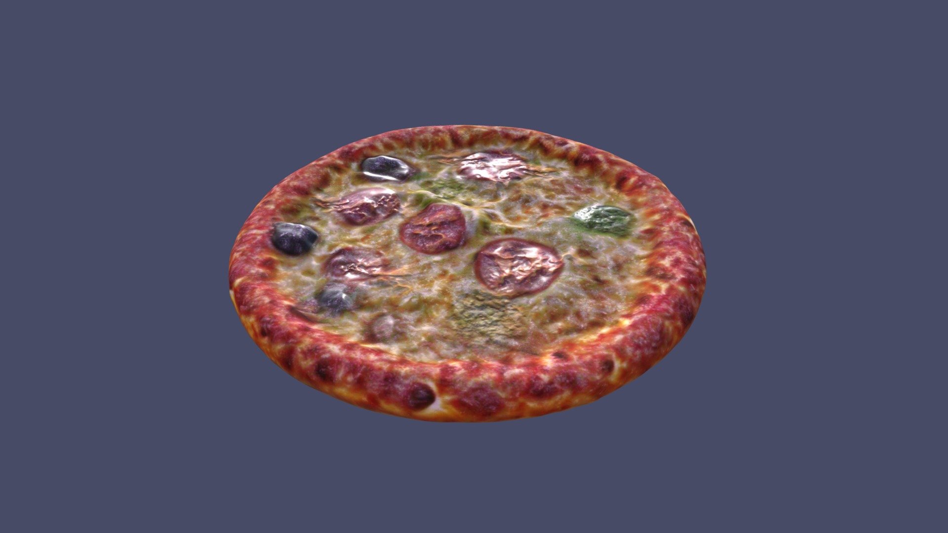 salami pizza - Download Free 3D model by vicente betoret ferrero (@deathcow) [e588095] - Sketchfab