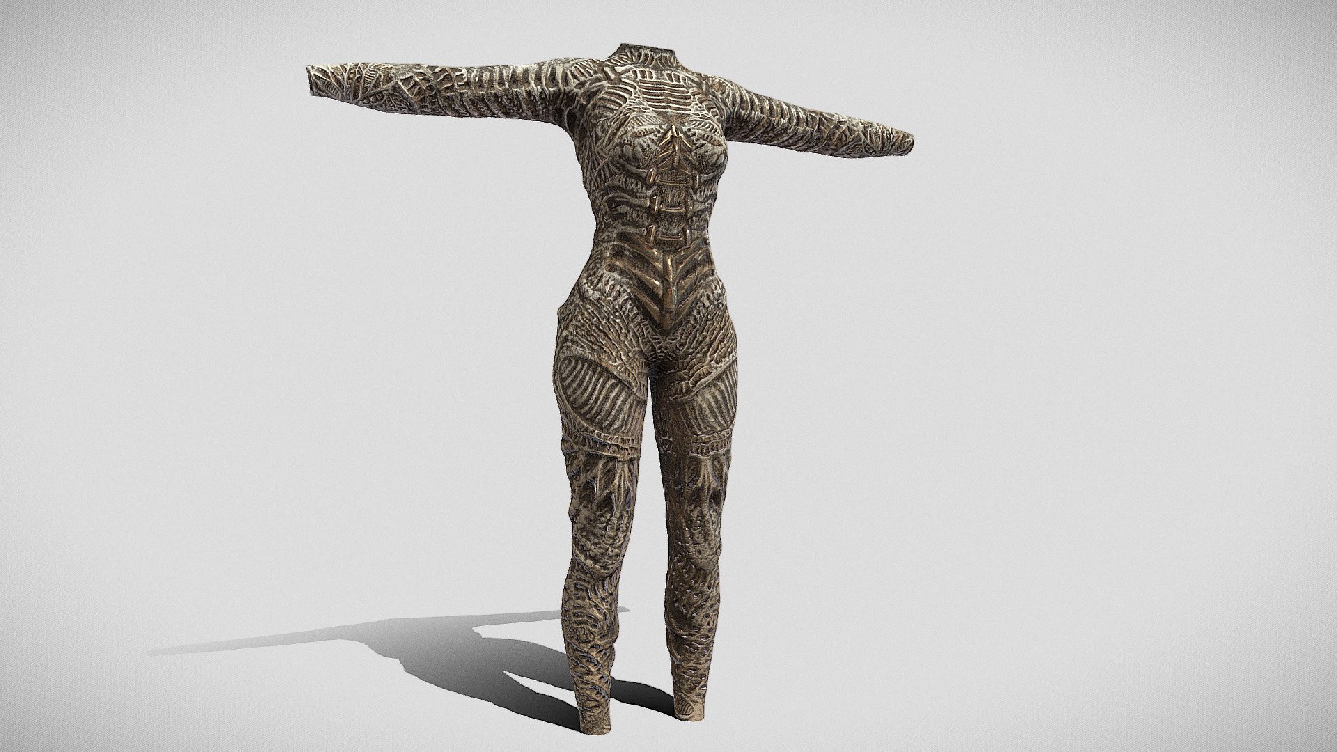 Biomechanical Suit - Female Version - Game Ready - 3D model by Sam ...