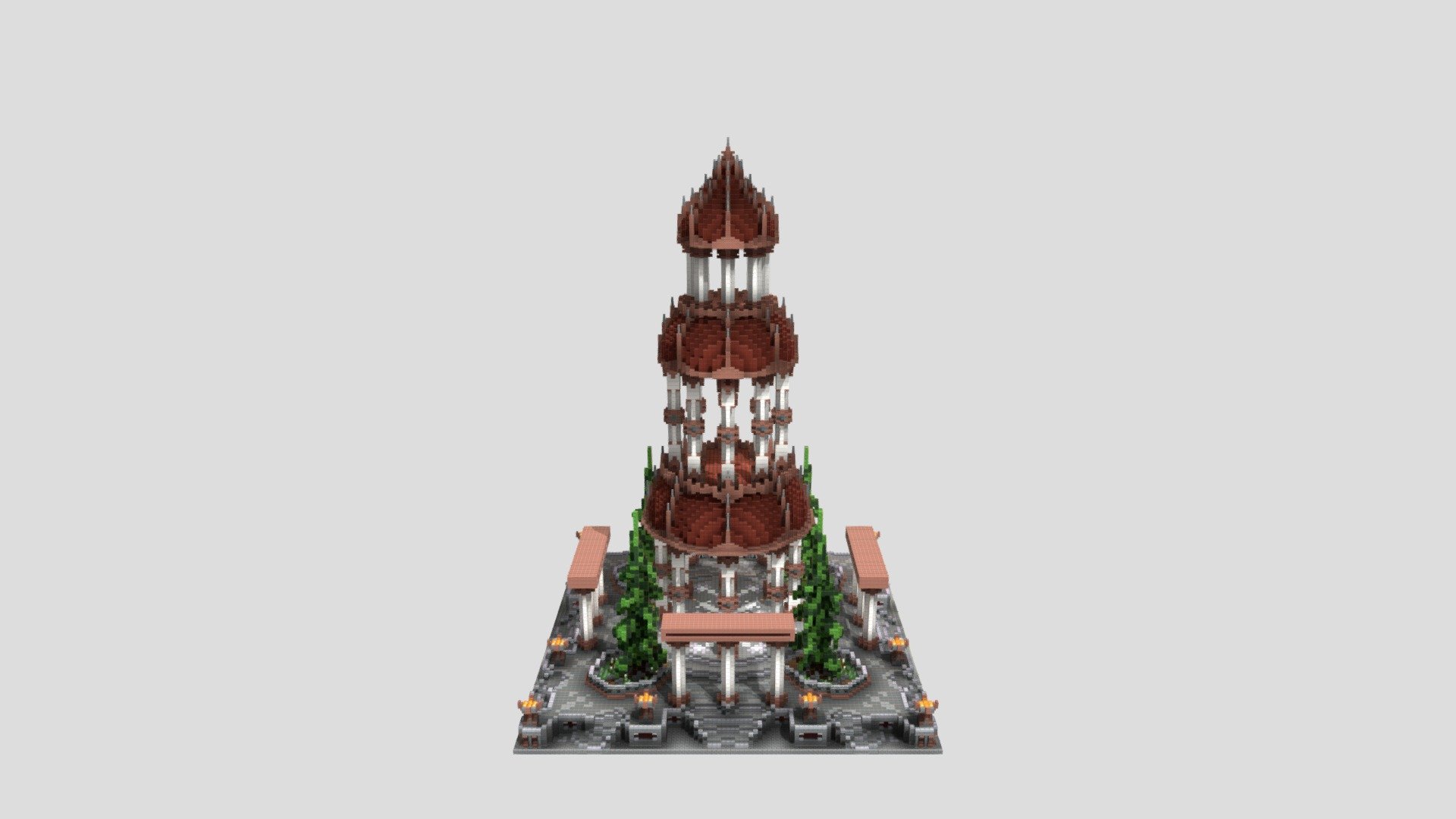 RoyalRedFactionSpawn.schematic - 3D model by PixelMine [e589b24] - Sketchfab
