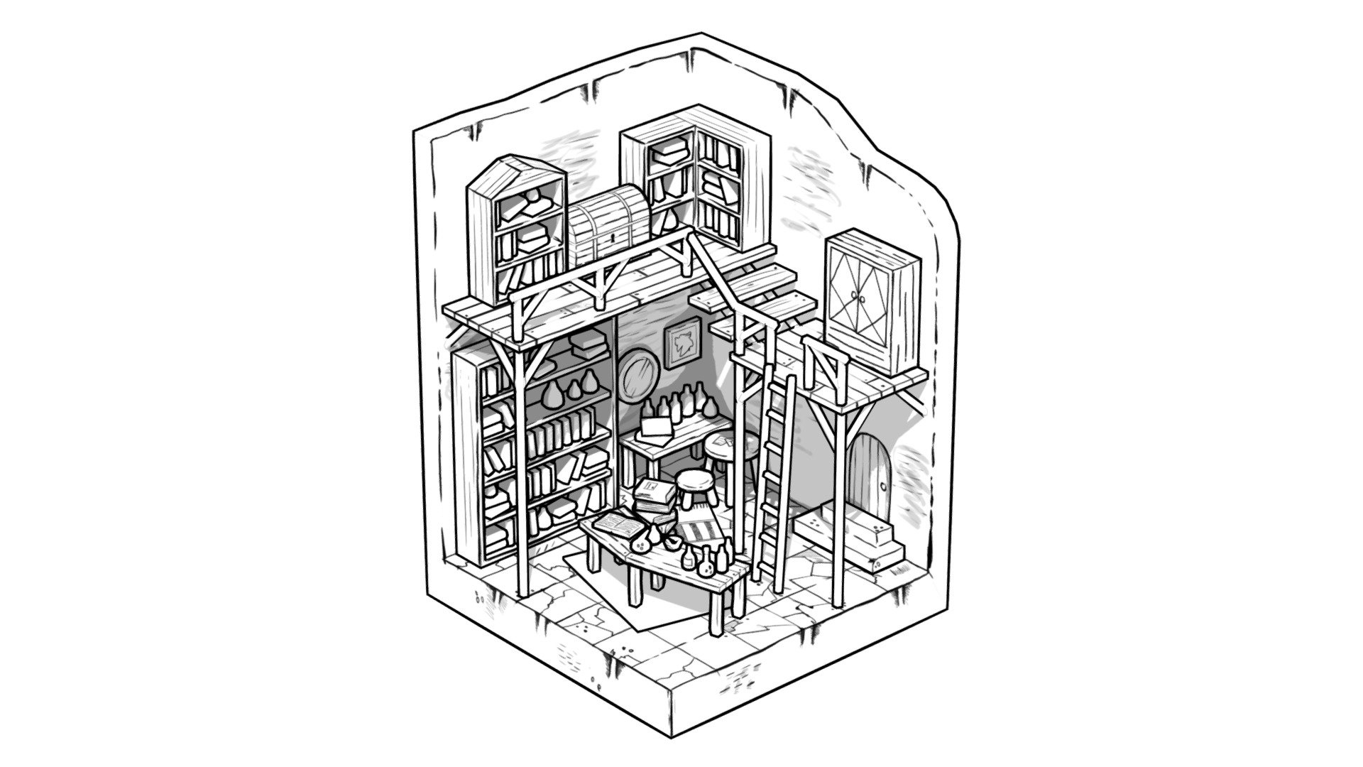 Apothecary Lab - Concept by Ways Unseen - 3D model by AndreiPek (@ApekS ...
