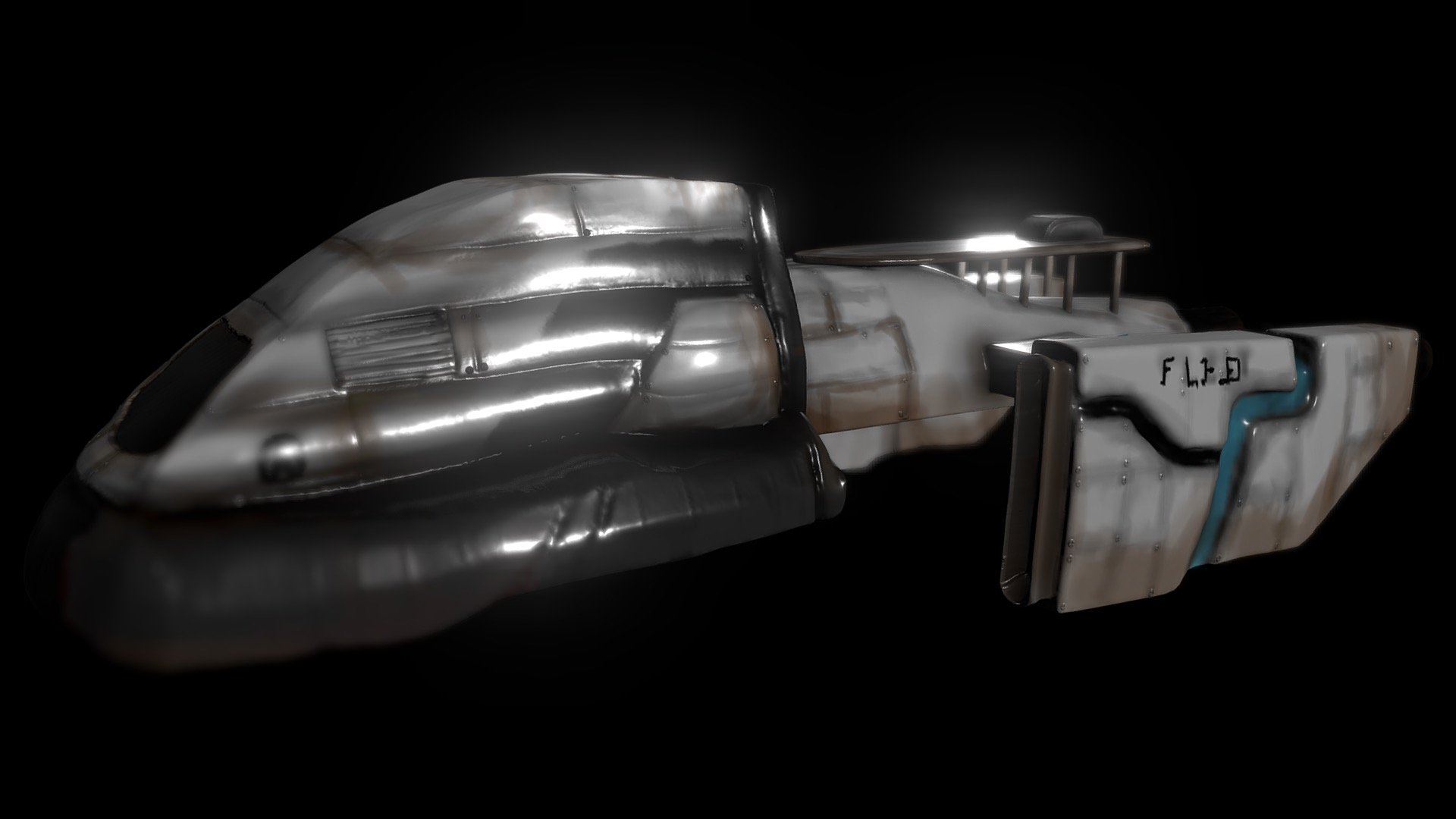 Spaceship - Download Free 3D model by Christian Day (@biochrisdd ...