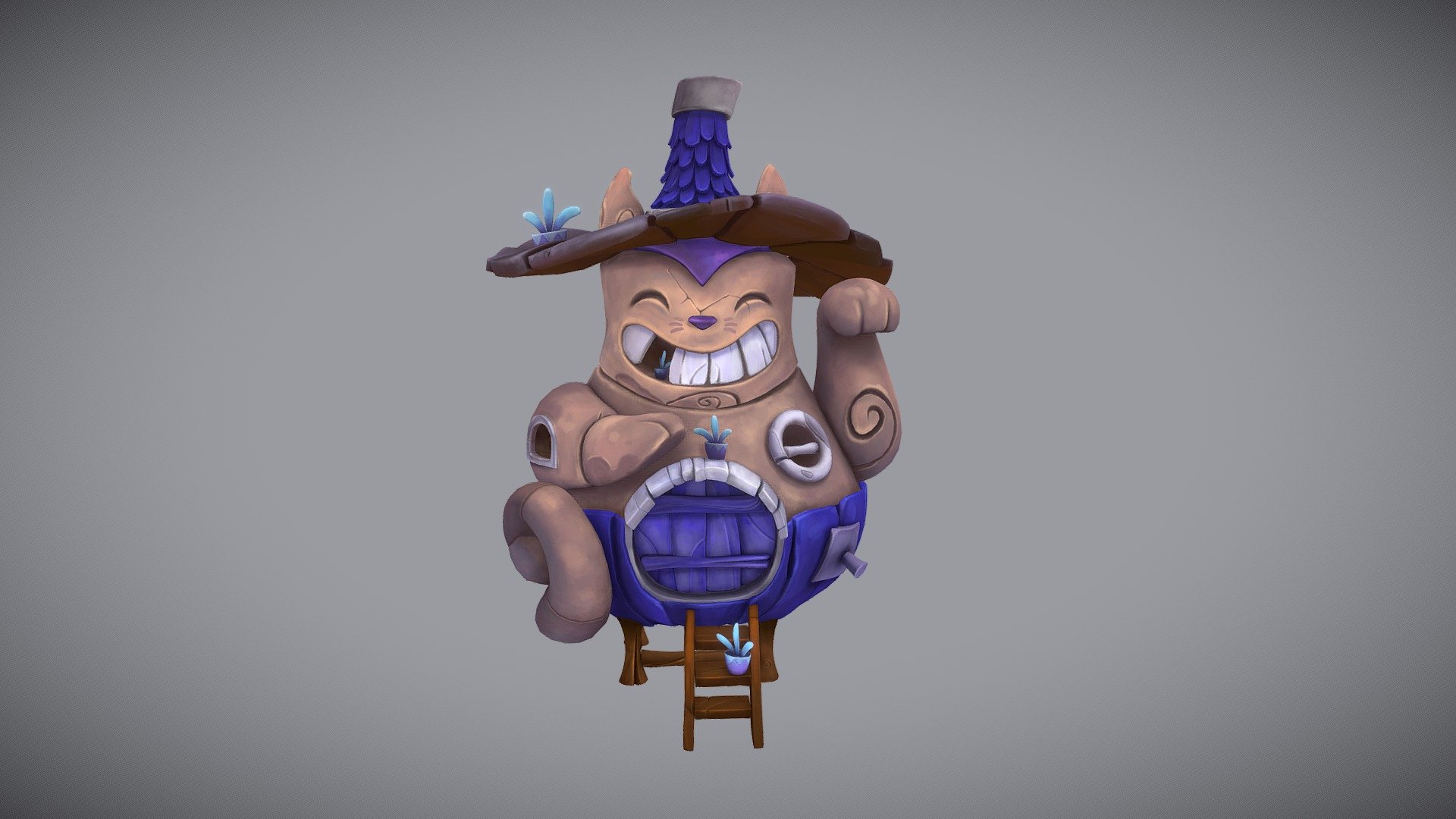 Cat House - 3D model by sofia99 [e58e05c] - Sketchfab