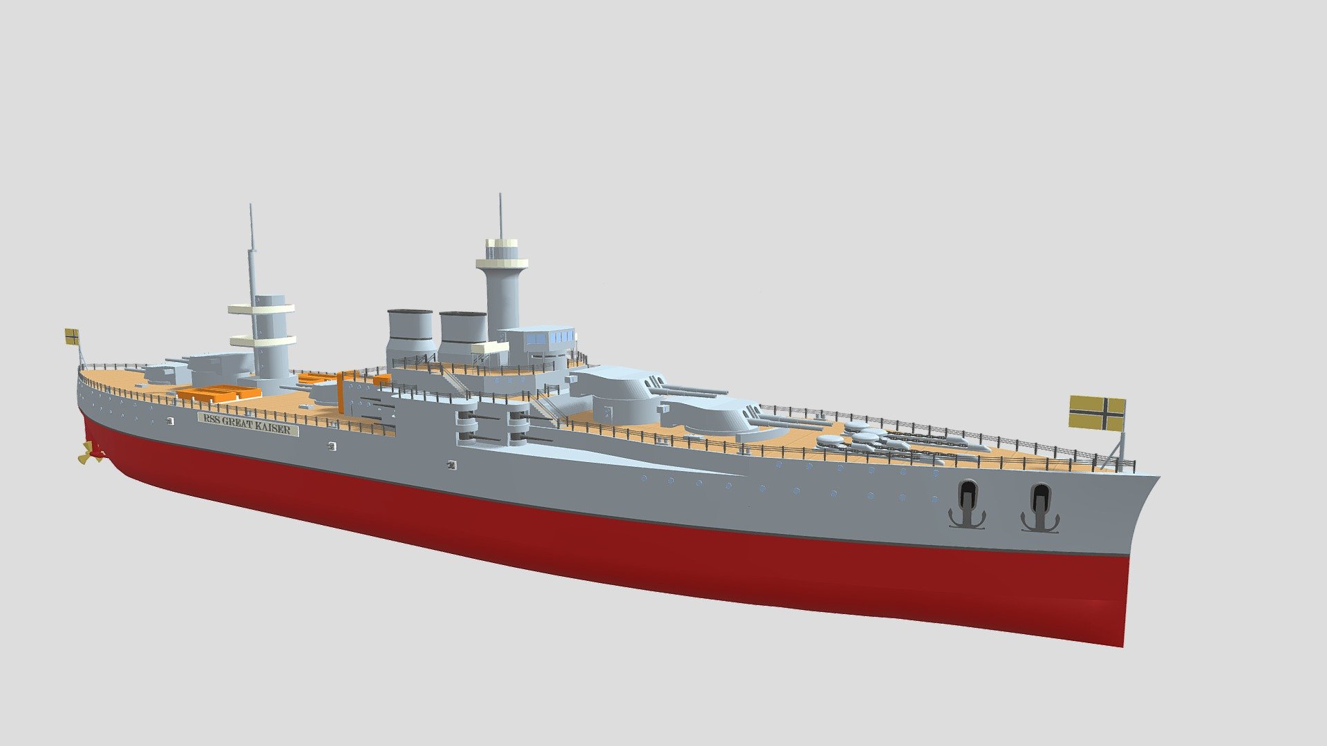 RSS Great Kaiser - 3D model by martyn169 [e58ec25] - Sketchfab