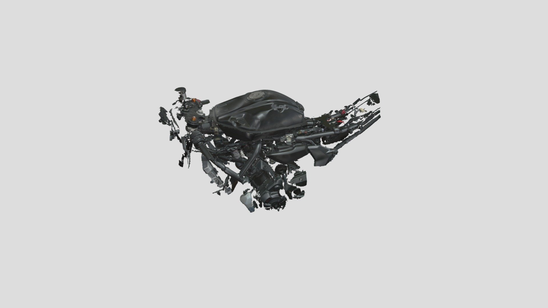 Yamaha R7 bike with Fuel Tank No covers - 3D model by scan-model-make ...