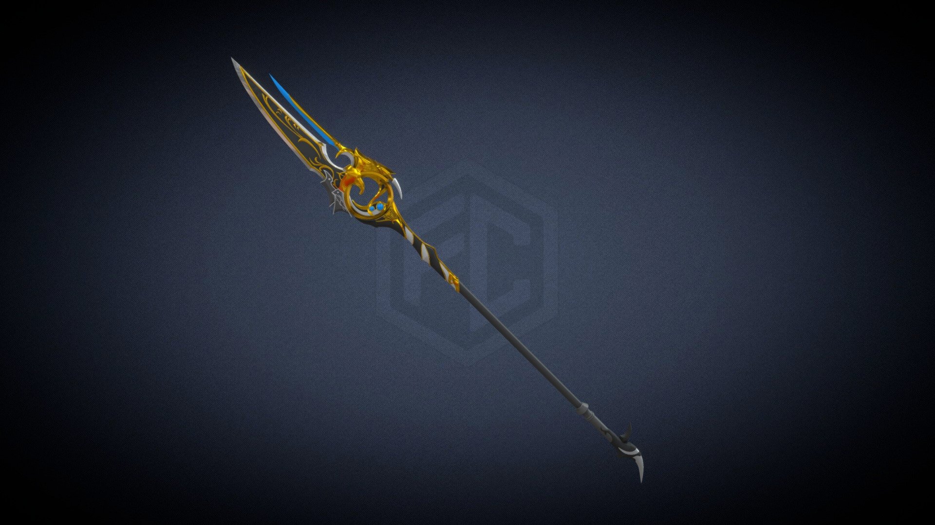 FFXIV Lunar Bident - 3D model by fusedcreations [e5928fe] - Sketchfab