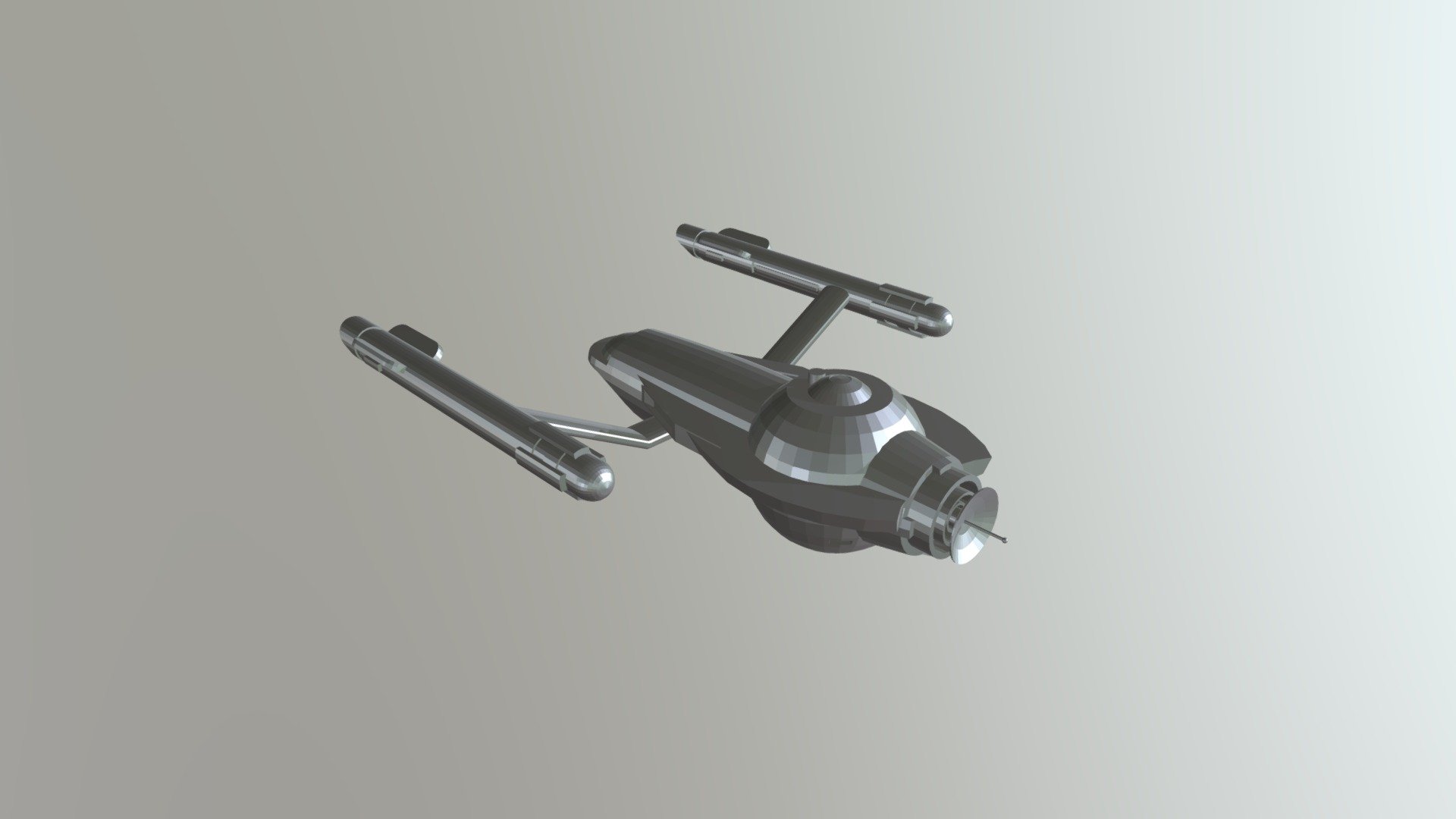 Corvette Class Starship Reimagined - 3D model by loopholehacker ...
