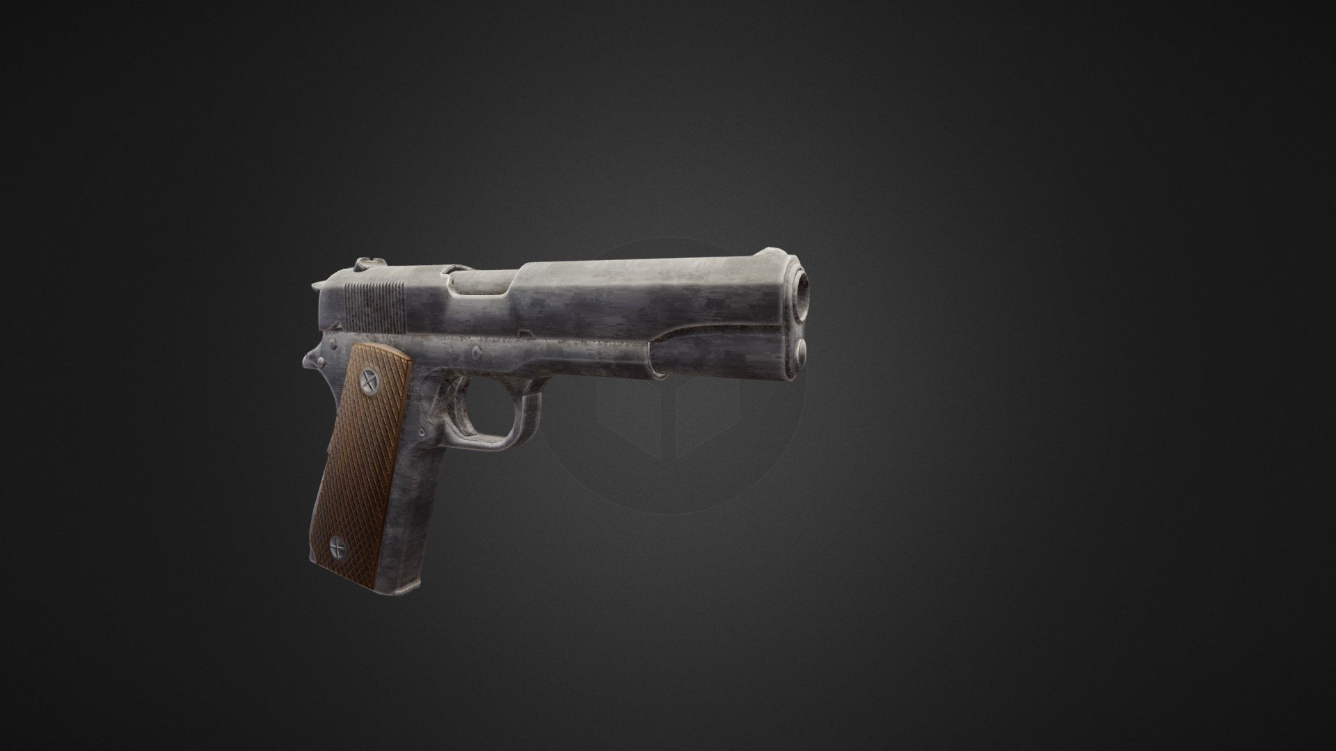 Stylised M1911 - 3D model by EllieMakesGames [e59e540] - Sketchfab