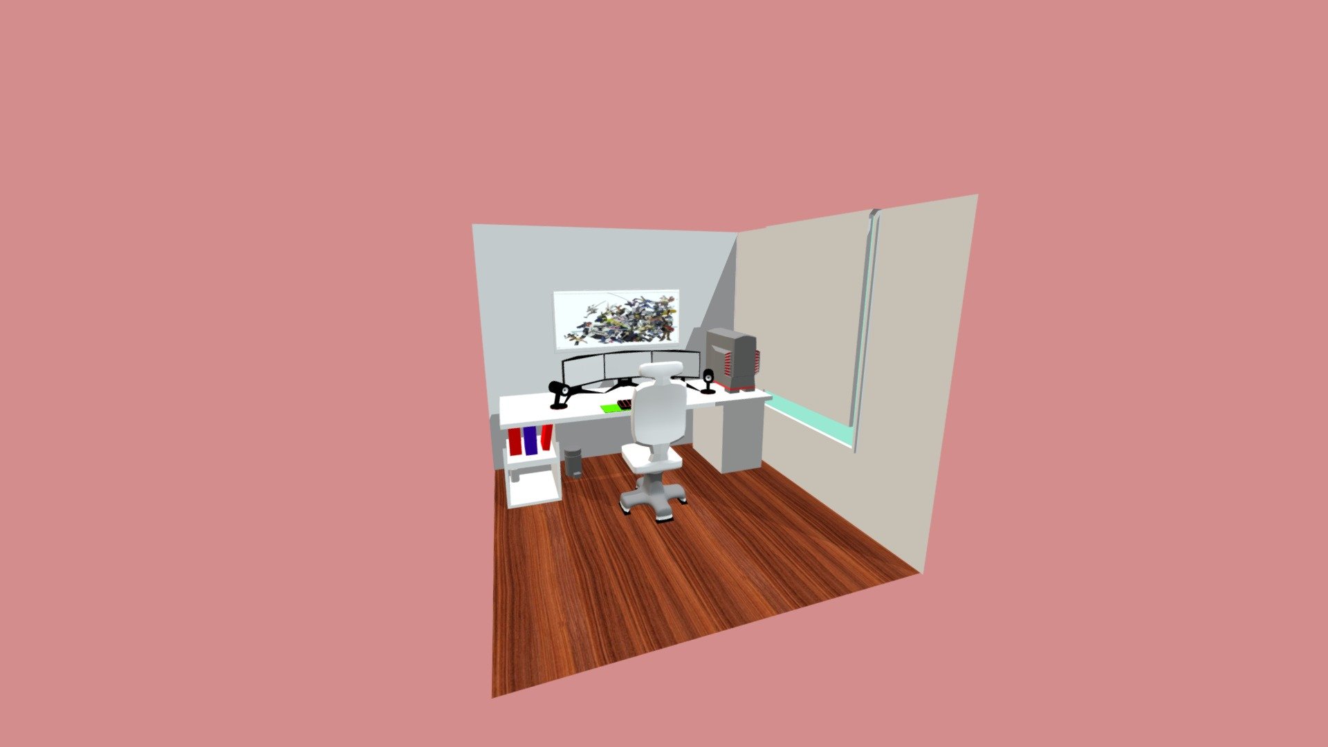 gaming-room-free-download - 3D model by zailudinahmad [e59f68d] - Sketchfab