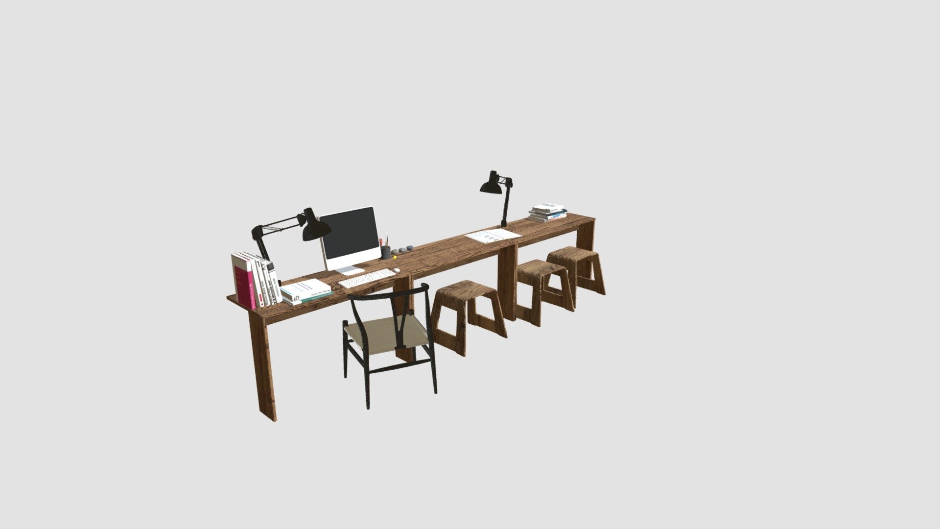 workdesk - Buy Royalty Free 3D model by Evermotion [e59fb77 ...