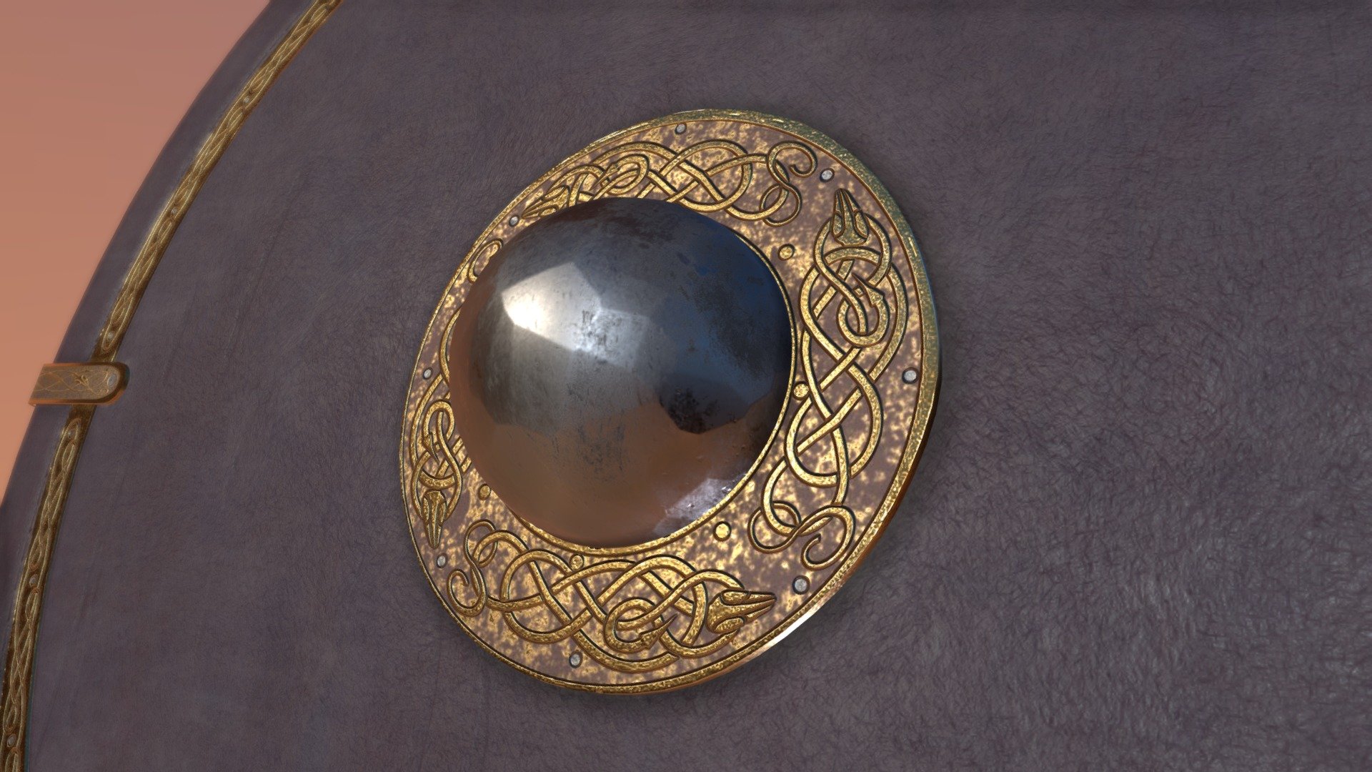 Viking-inspired shield - 3D model by lea.bpt [e5a077b] - Sketchfab