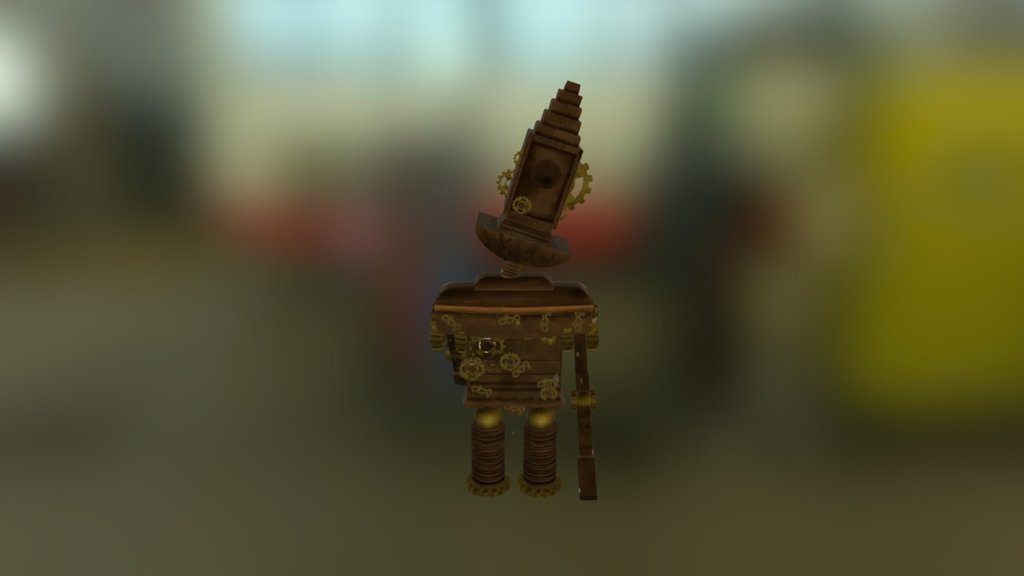 Clock Robot Final1 With Animation - 3D model by James Waterhouse ...