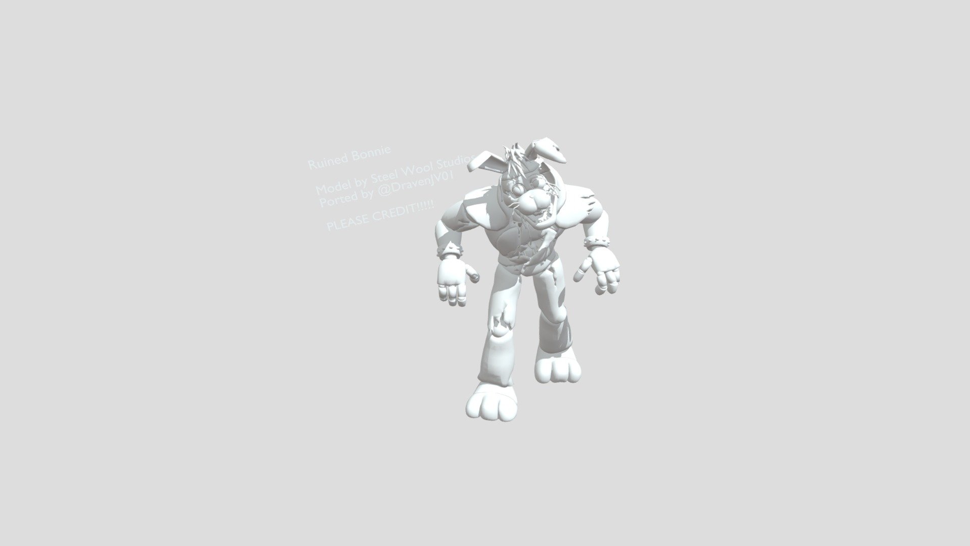 Ruined Bonnie Walk animation - Download Free 3D model by bananabeees ...