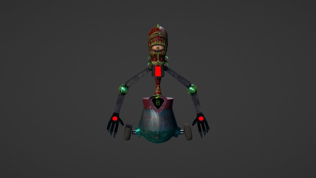 Broom machine robot - 3D model by bahtiyarardin [e5a2dd7] - Sketchfab