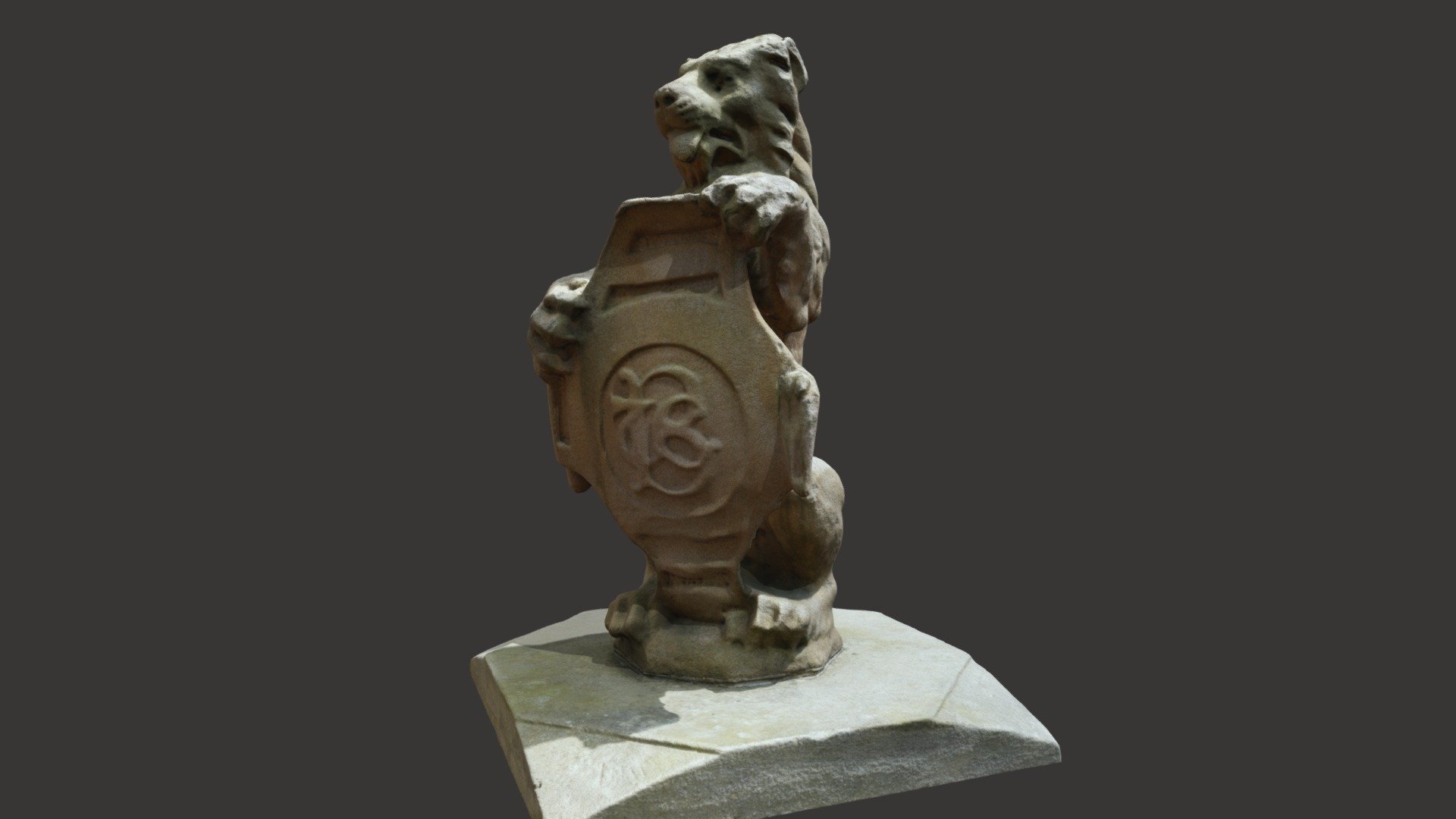 Stranmillis House Lion - 3D model by 1manscan [e5a8d15] - Sketchfab