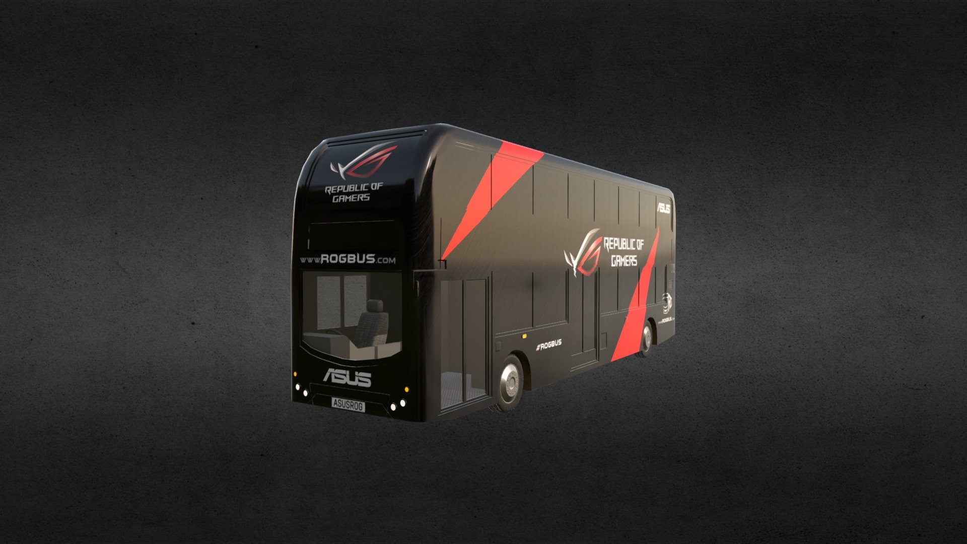 Asus Republic of Gamers bus - 3D model by Fiona Galloway ...