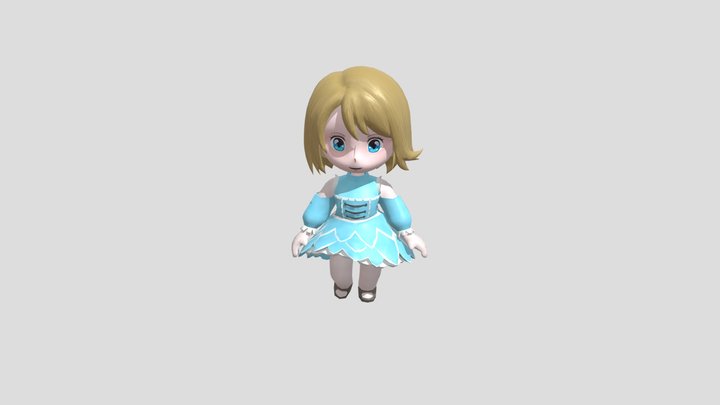 Chibi-character 3D models - Sketchfab