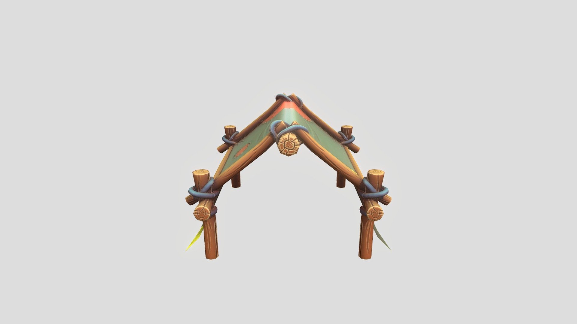Stylized Low Poly Tent 3d Model - 3D model by Chakchouka (@unjustice ...