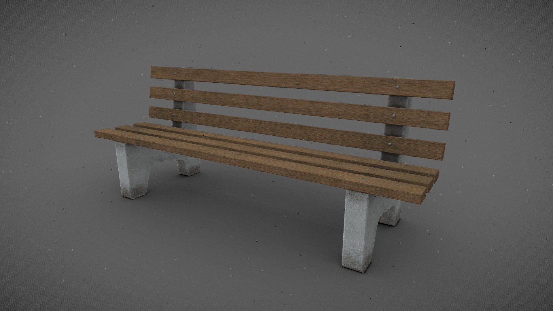 Bench 2 USSR (Game ready) - Download Free 3D model by Nikita Filimonov ...