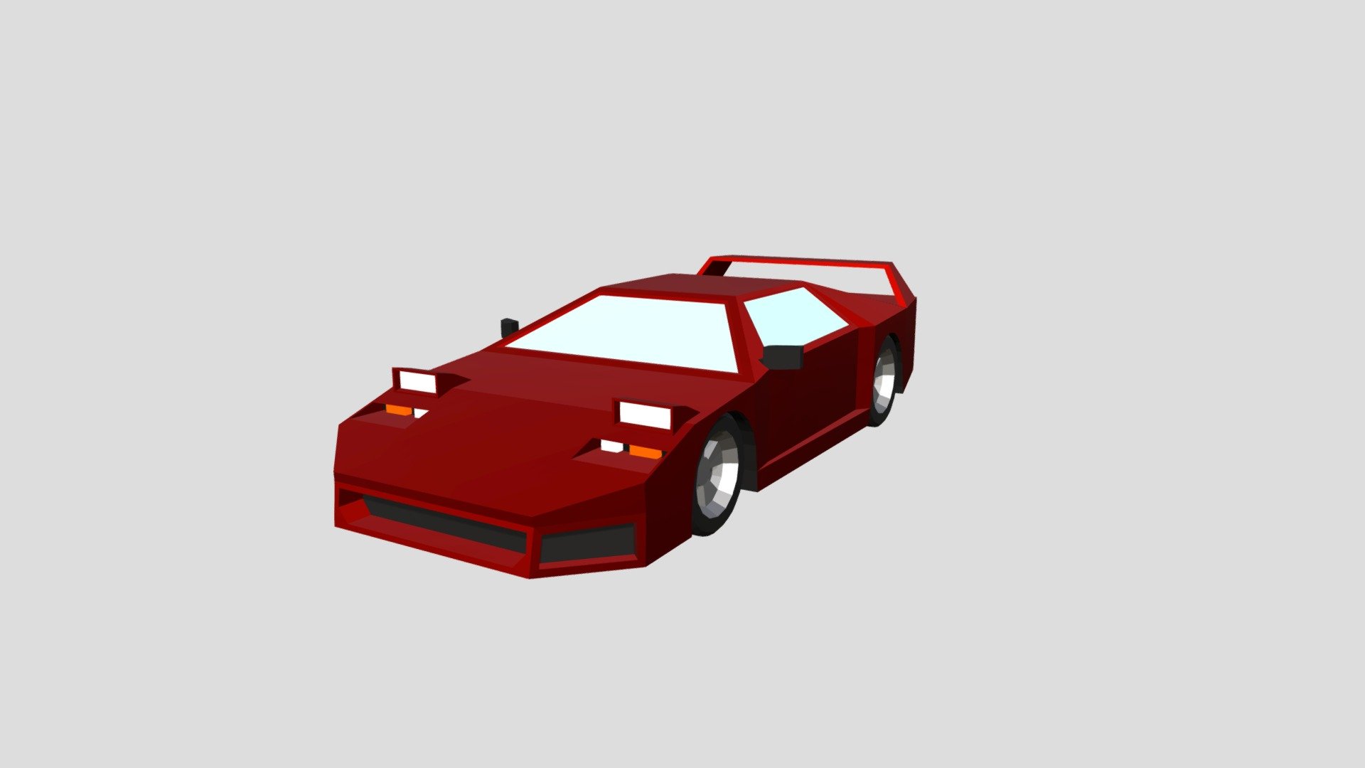 Low-poly car "Ferrari F40" - Download Free 3D model by Lol4ick [e5ab315 ...