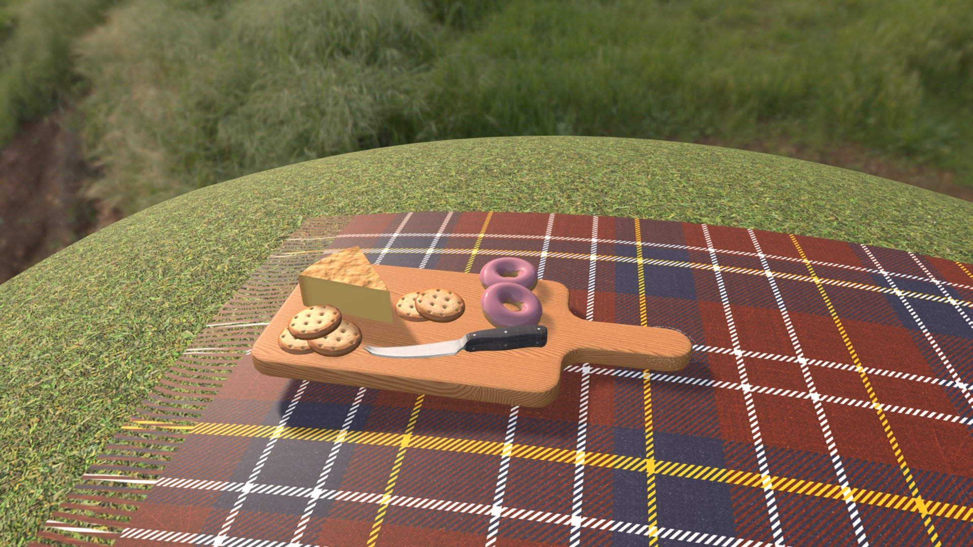 Picnic - 3D model by Elzevenix [e5ac2d2] - Sketchfab
