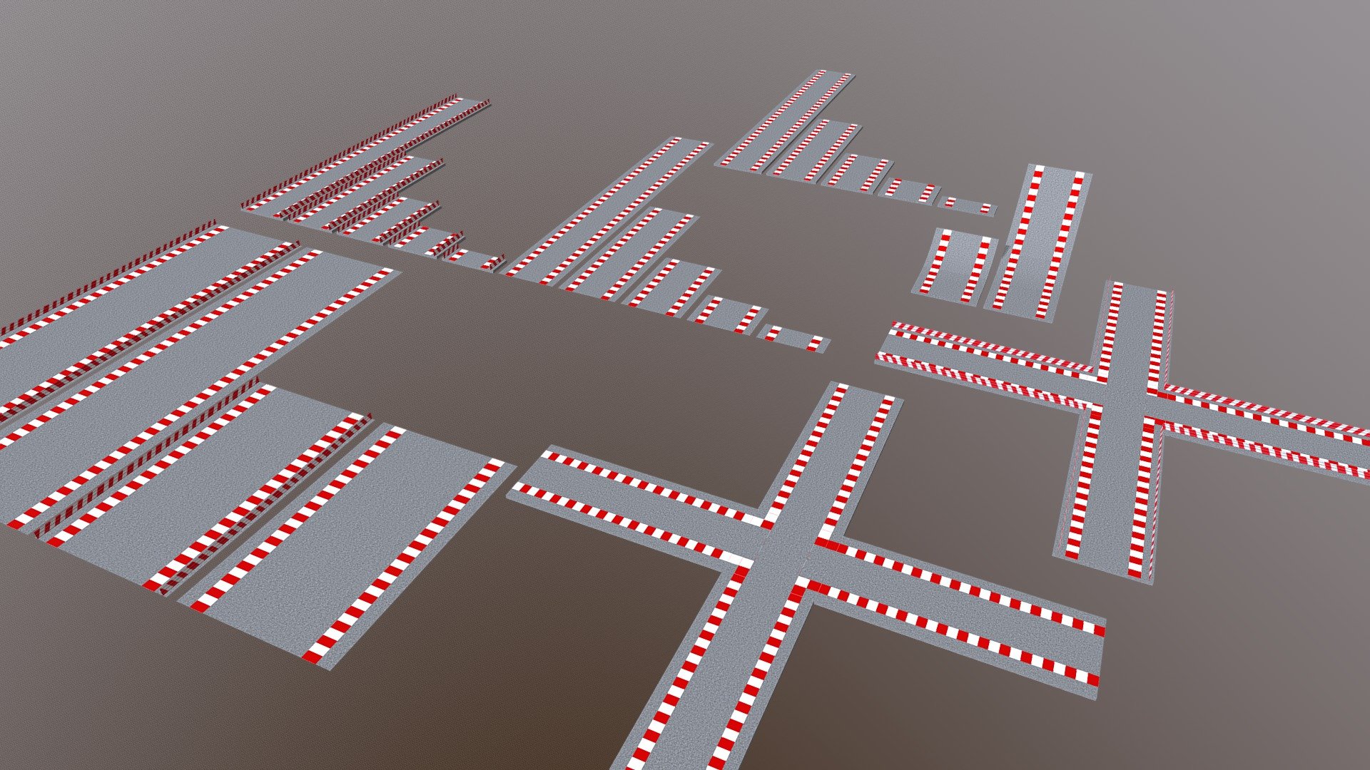 Road Pieces Straight - 3D model by UzairMahmood [e5ae628] - Sketchfab