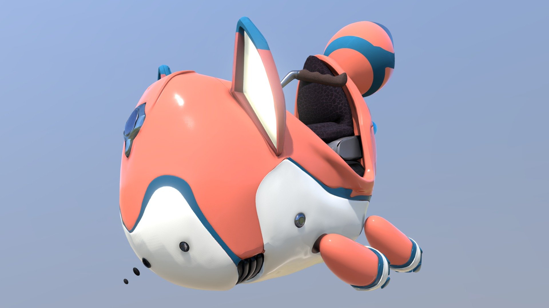 Sun Fox - 3D model by Ron_Pan [e5b2d85] - Sketchfab
