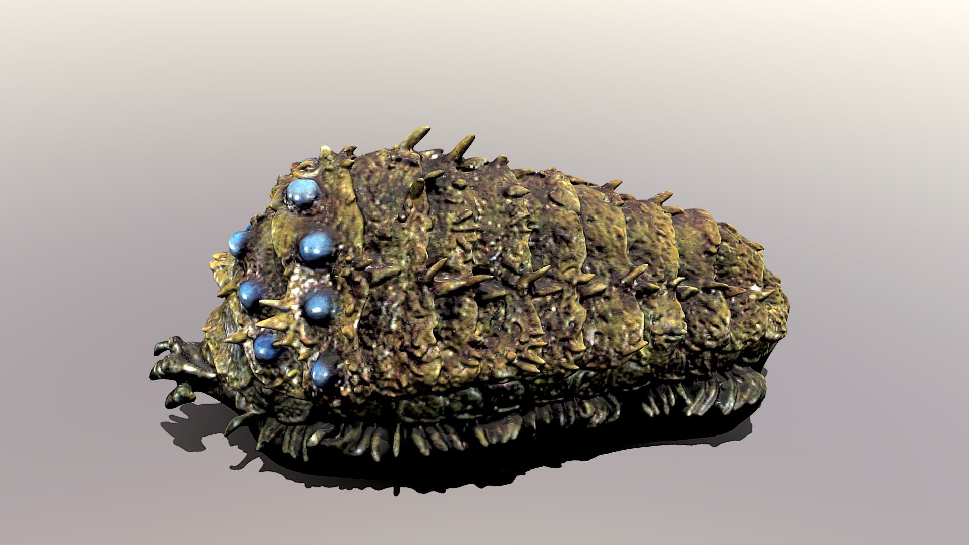 王蟲 Ohmu Colored - 3D model by hahabeka [e5b321c] - Sketchfab