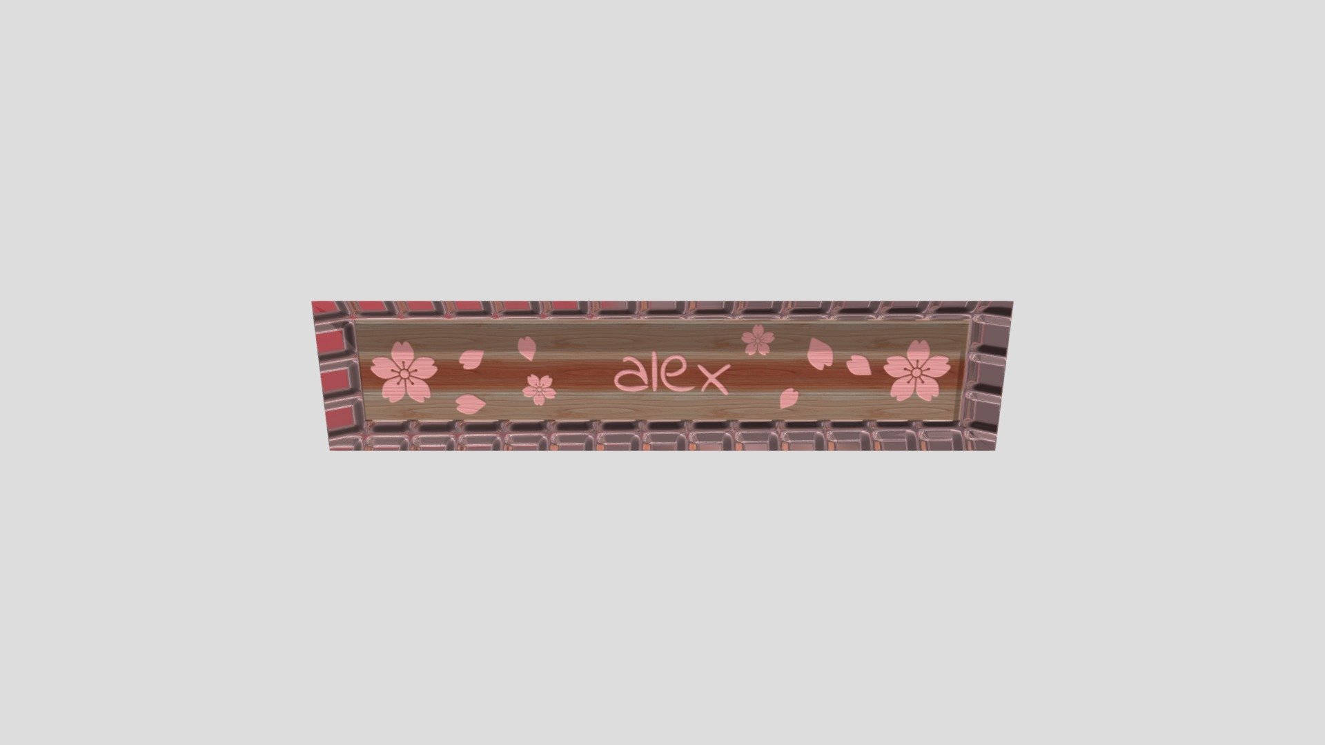 NamePlate - Download Free 3D model by alexkonkler [e5b3aac] - Sketchfab