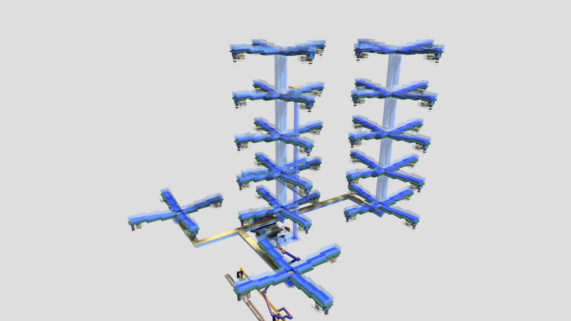 Seaworld - Iron-X farm, 2 towers complete - Download Free 3D model by ...