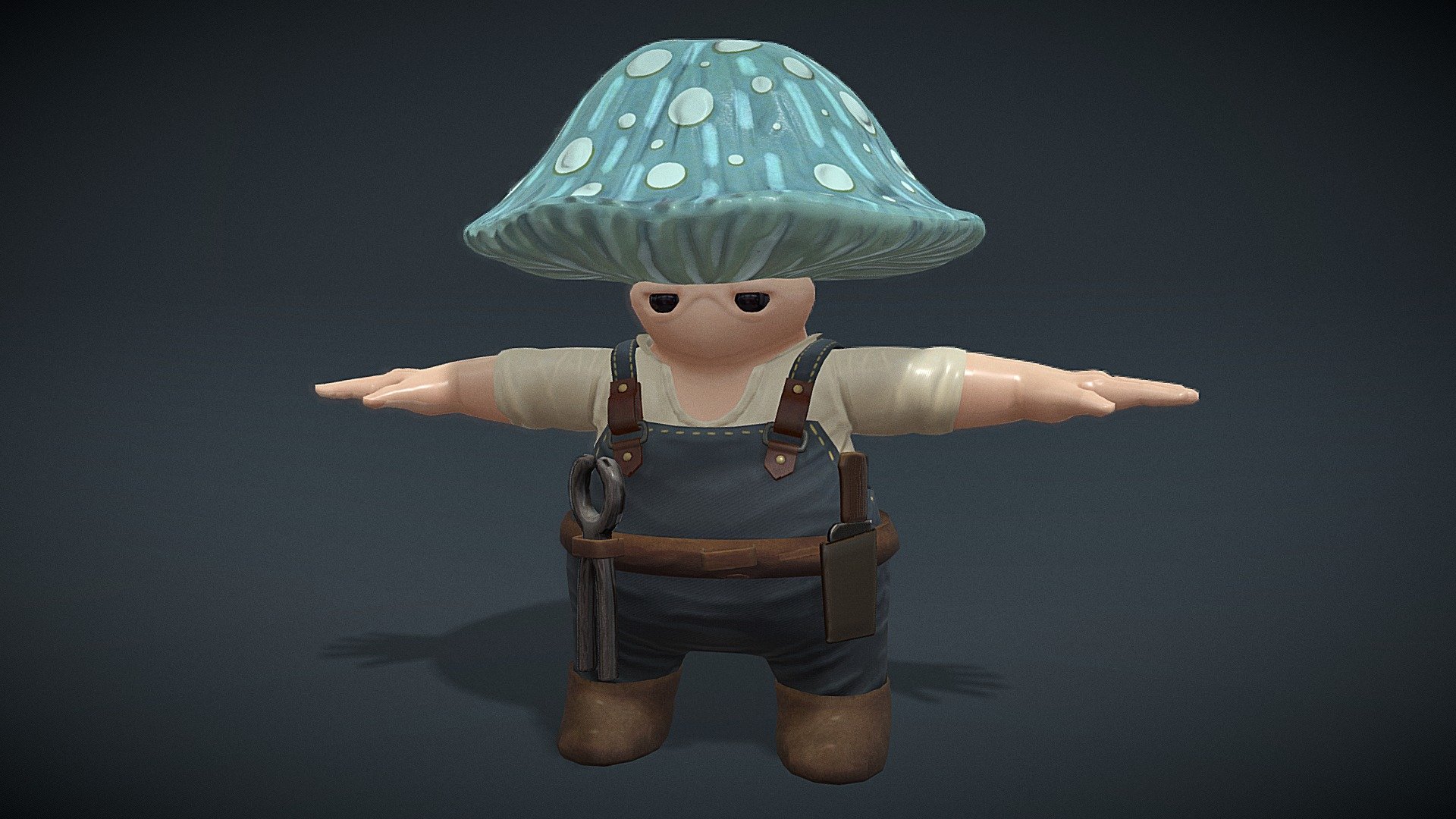 mushroomman - 3D model by sandytwtw [e5b732a] - Sketchfab