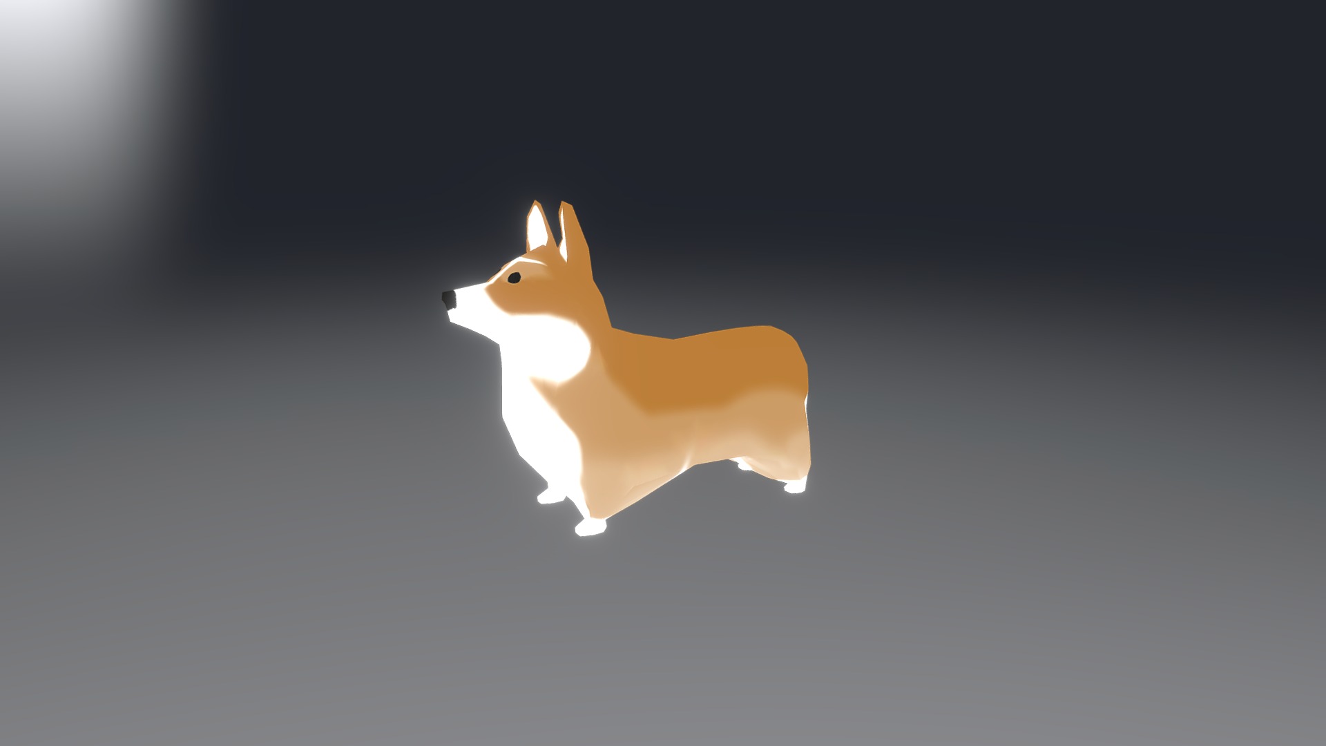 Minimalistic Corgi - 3D model by Demicross [e5b8ecc] - Sketchfab