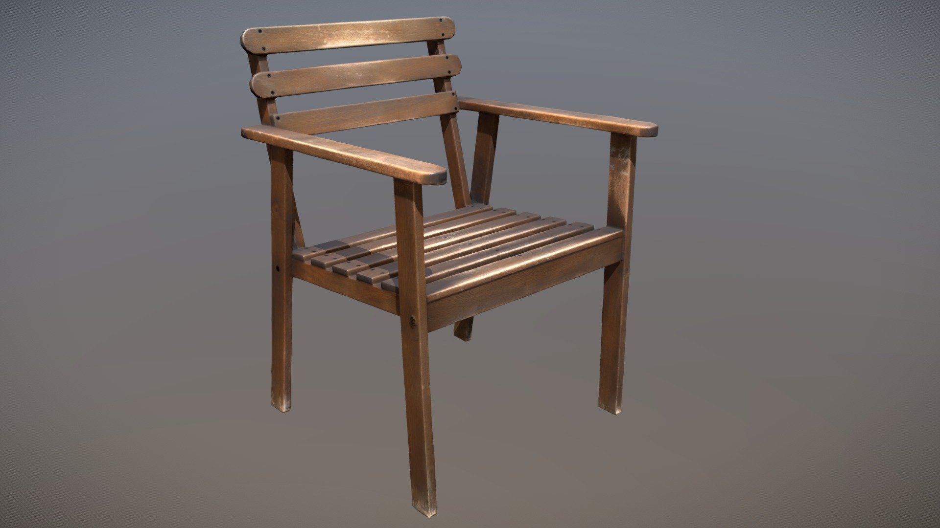 Chair Wood Designer / Photoscan / Low Poly PBR - Buy Royalty Free 3D ...