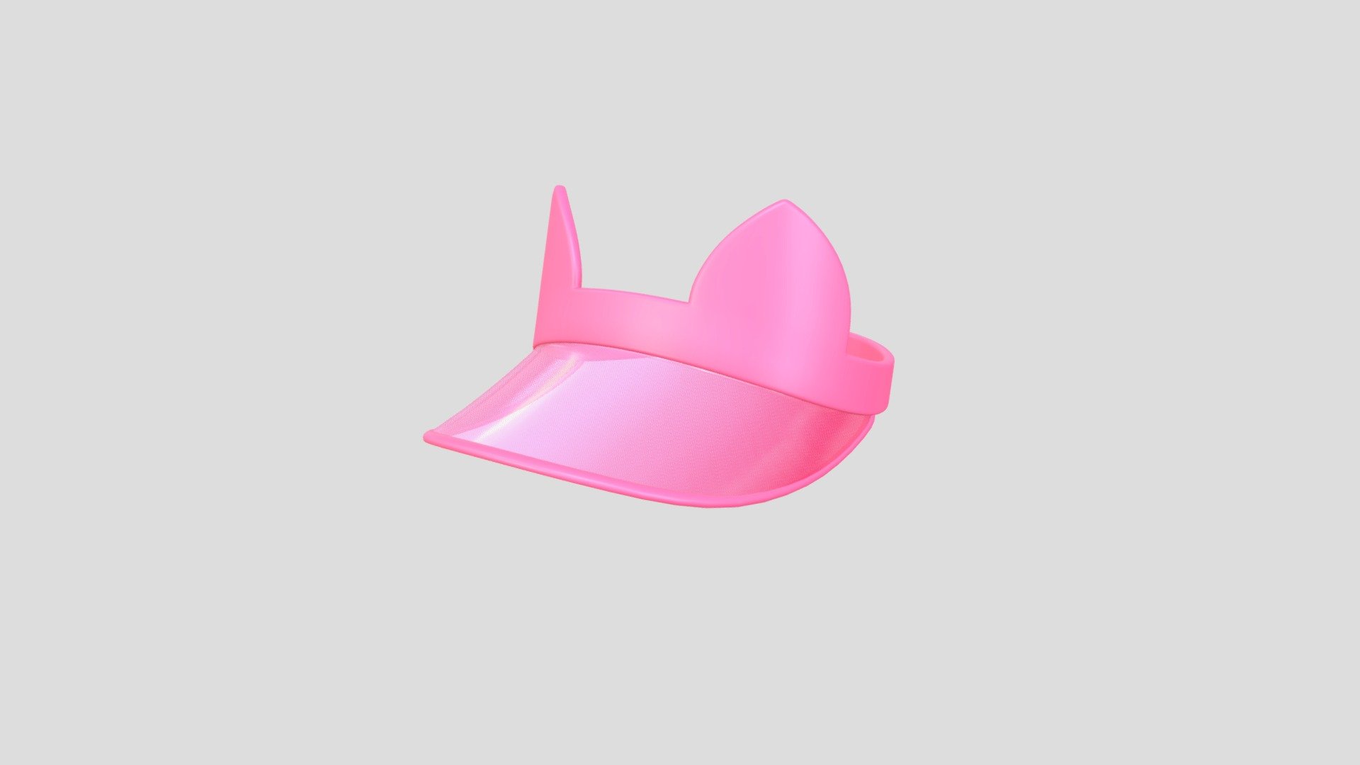 Hat010 Cat Visor Cap - Buy Royalty Free 3D model by Babara (@babaracg ...