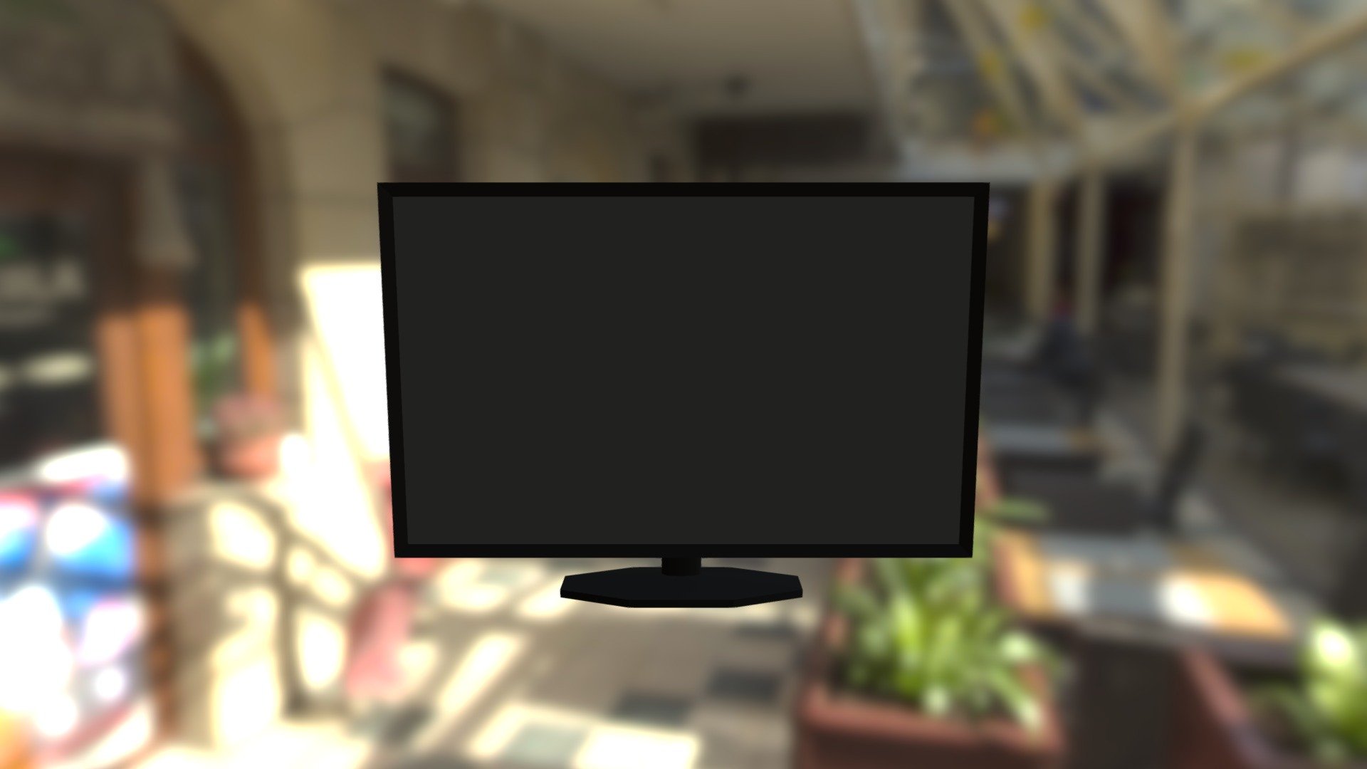 Flat Screen TV - Download Free 3D model by comphonia [e5bf3b7] - Sketchfab
