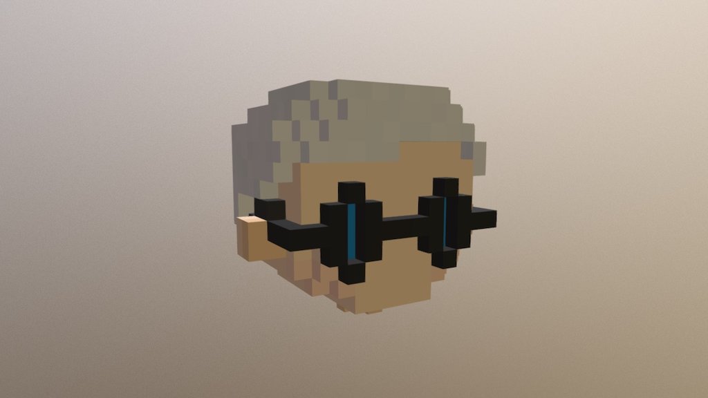 Old Man Head (Staxel) - Download Free 3D model by George Peppard ...