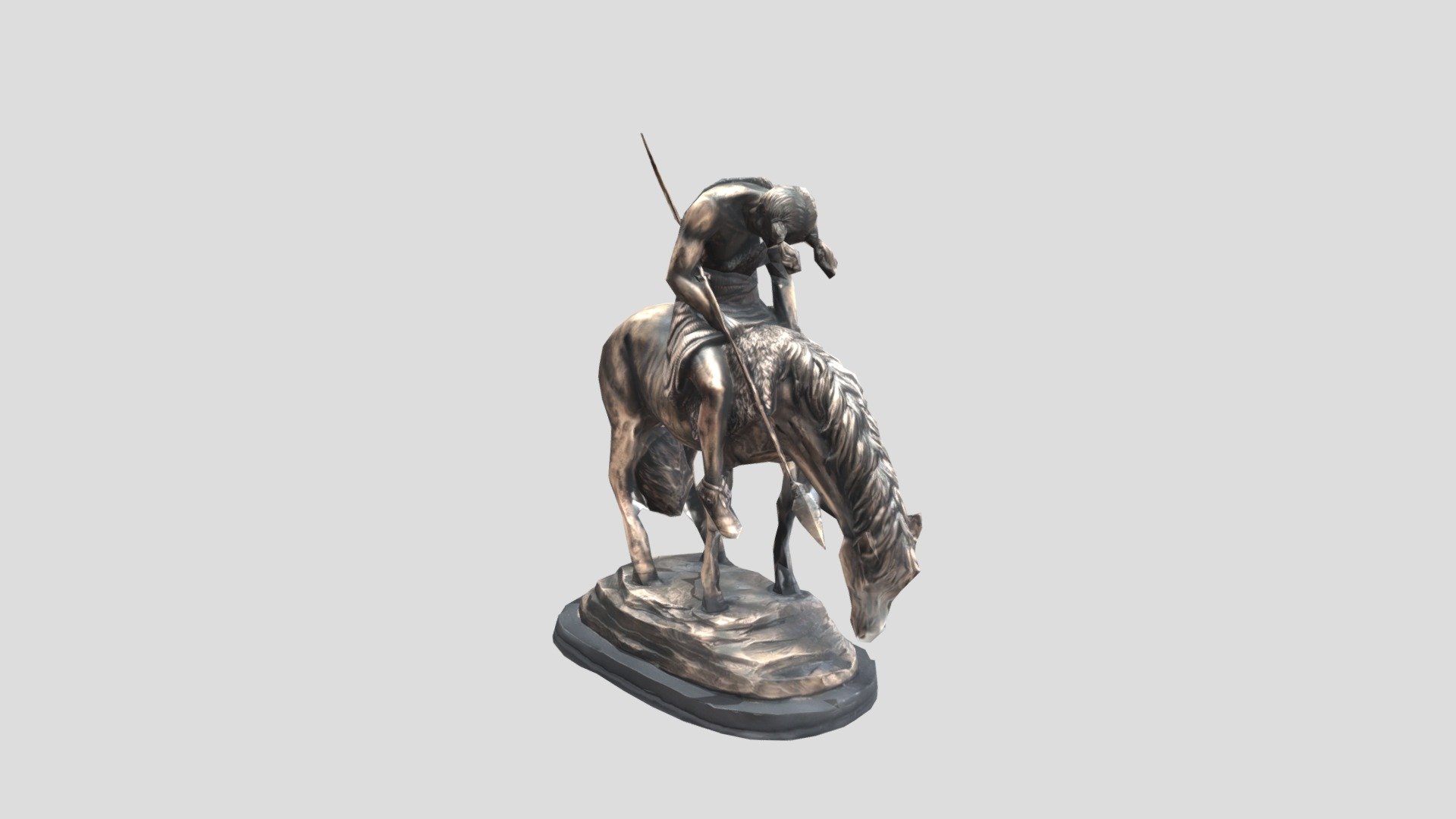 Indian On Horse - Download Free 3D model by David Wigforss (@dwigfor ...