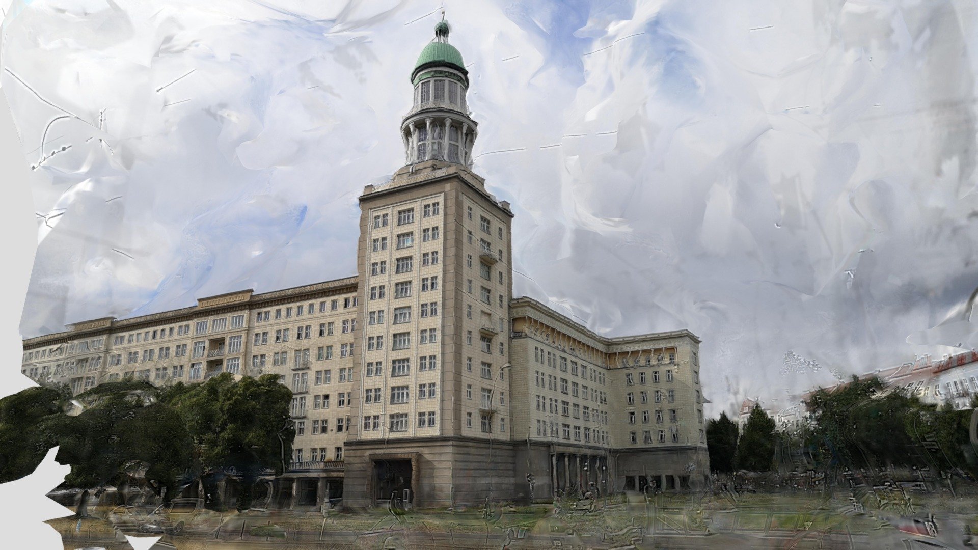 Glitchy Karl Marx tower Berlin - Download Free 3D model by annamir ...