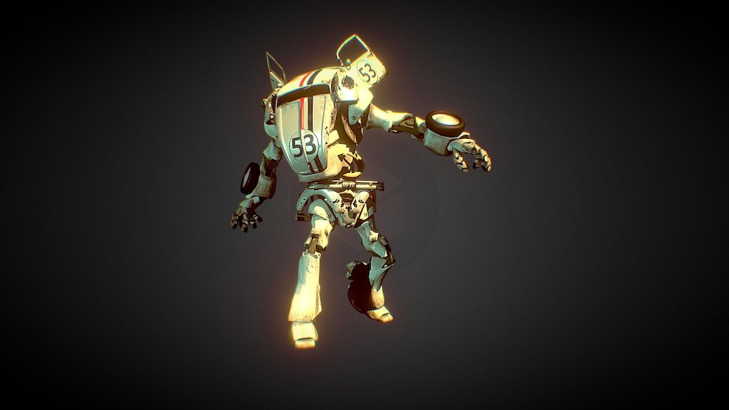 WIP-AUTOBOT BUG - THE LOVE BUG - Fan Art - 3D model by Isaac C ...