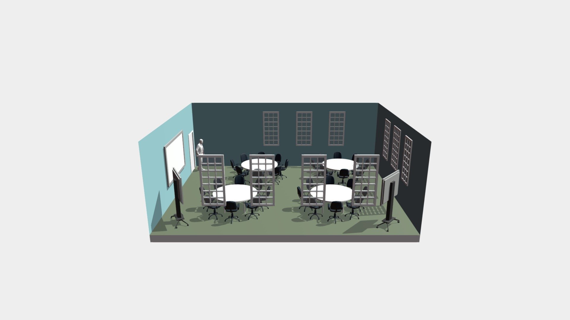 Classroom B - 3D model by stobbema [e5c36f8] - Sketchfab