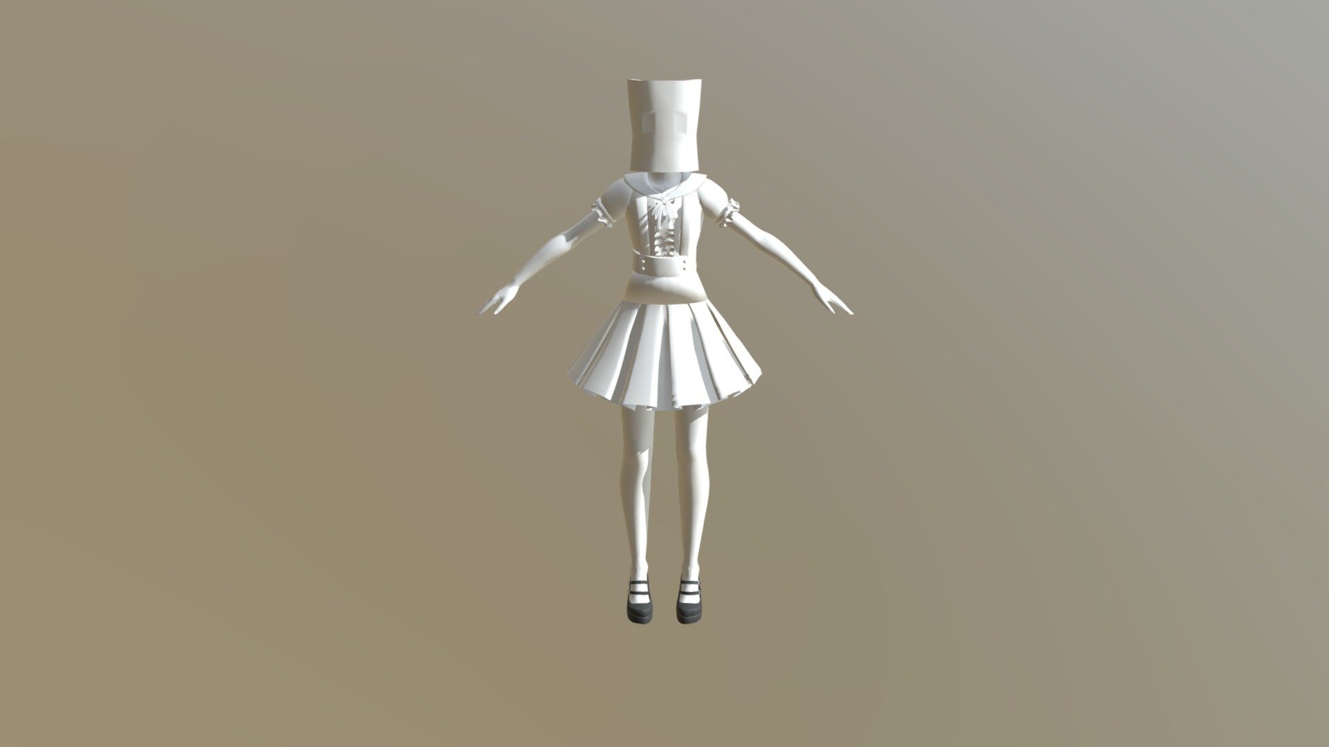 Paper gal - 3D model by sleepysugr [e5c51f5] - Sketchfab