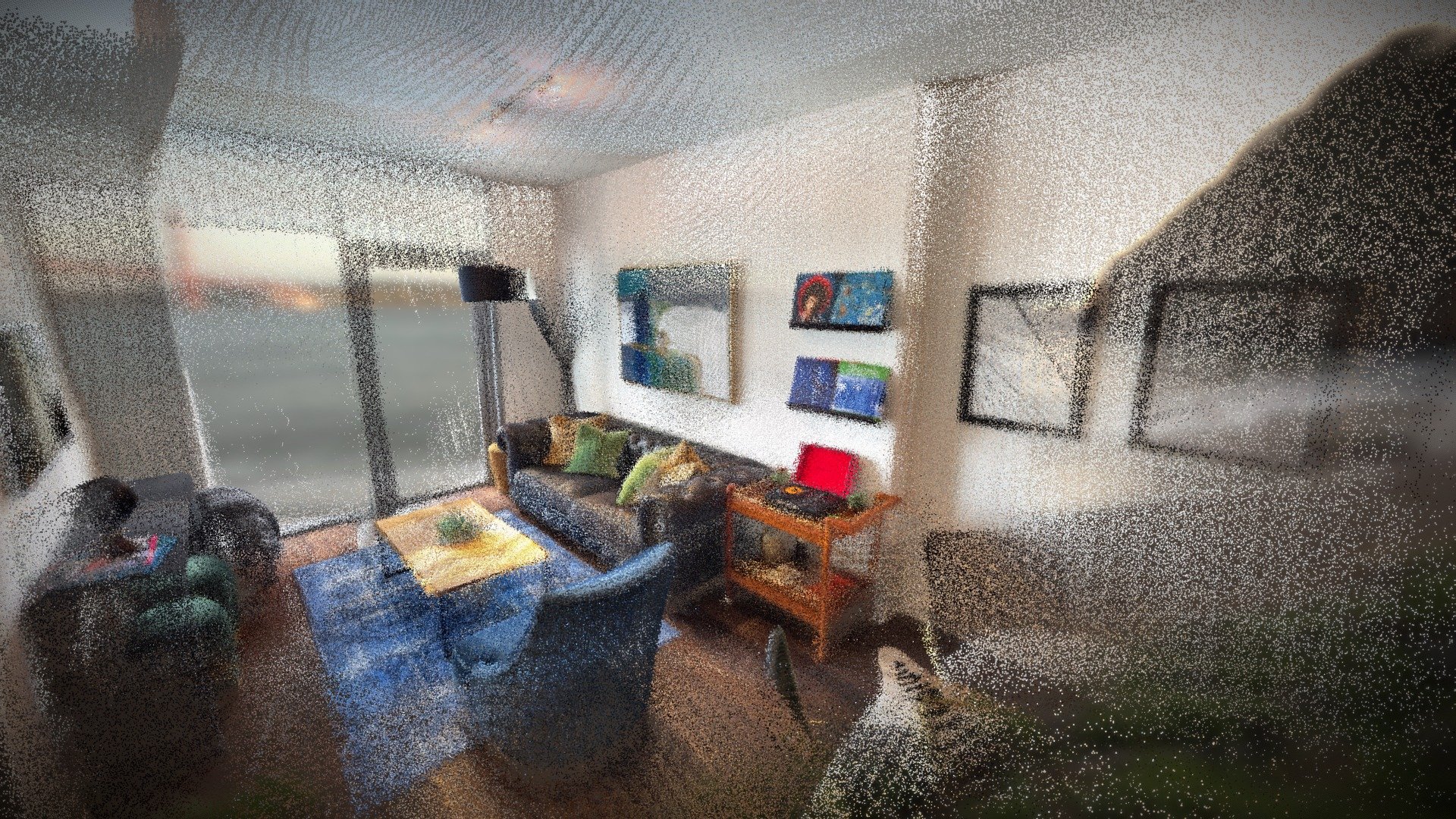 Living Room Scan iPhone 12 Pro LiDAR Point Cloud - 3D model by bilawal ...