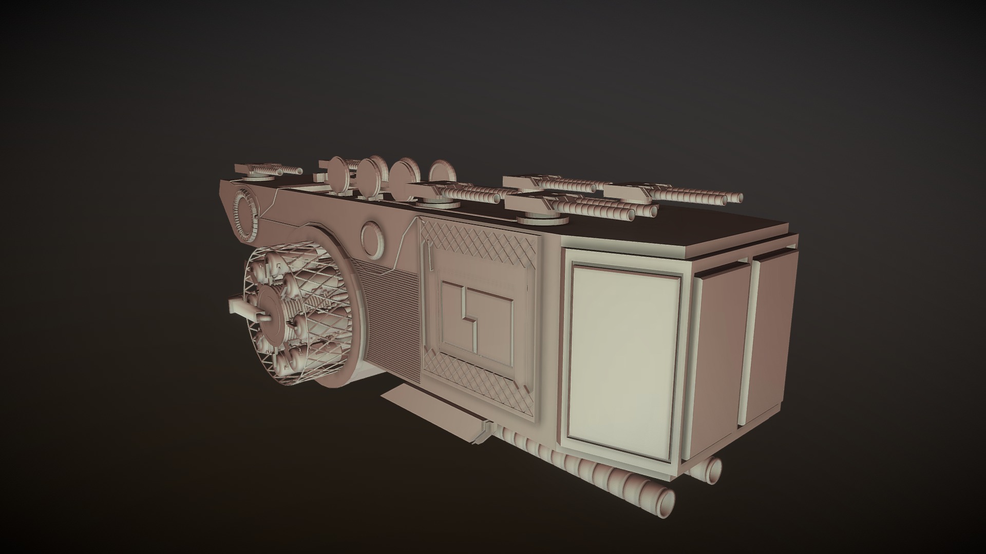 Military Attack ship: HammerHead (update 1) - 3D model by Cory Lee ...
