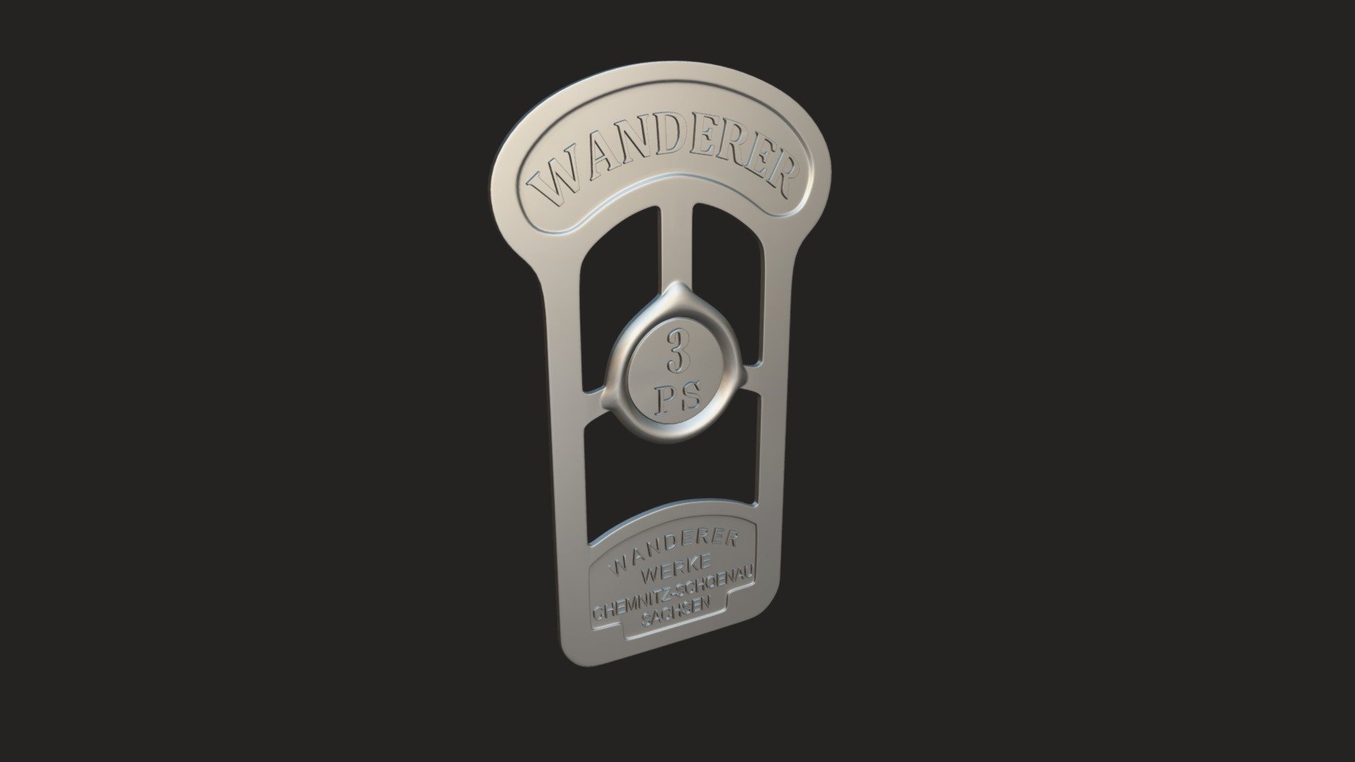 Wanderer moto front plate - 3D model by LaKKeR [e5cc836] - Sketchfab