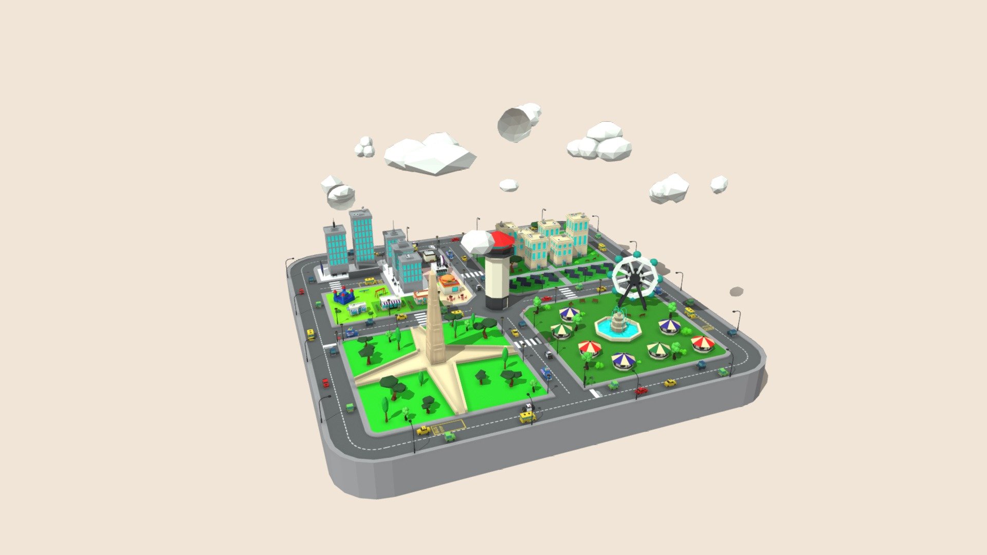CITY - Download Free 3D model by niccolo.destefano. [e5ced8f] - Sketchfab