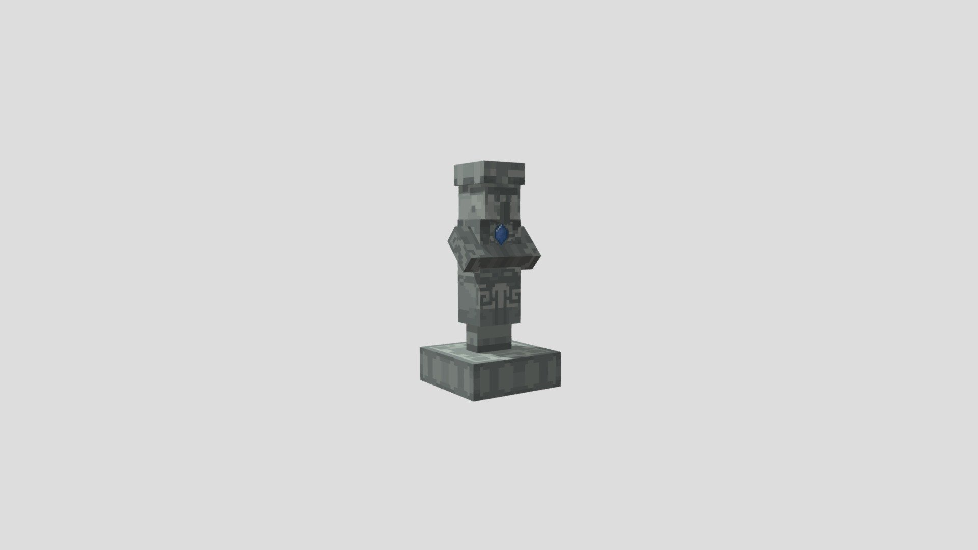 Villager statue2 - 3D model by ColdDragons [e5d1185] - Sketchfab